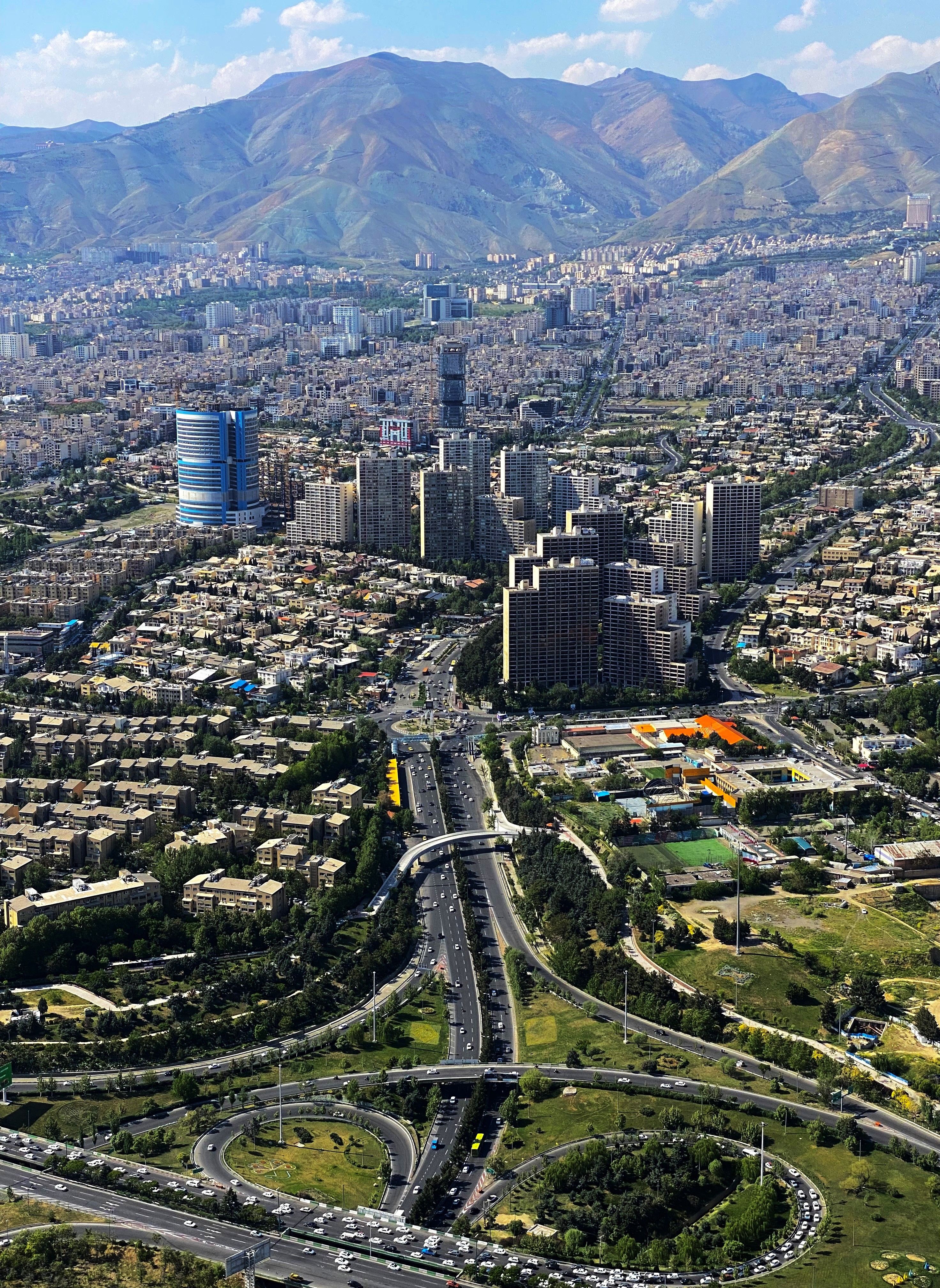 Aerial View of Tehran Urban Landscape · Free Stock Photo