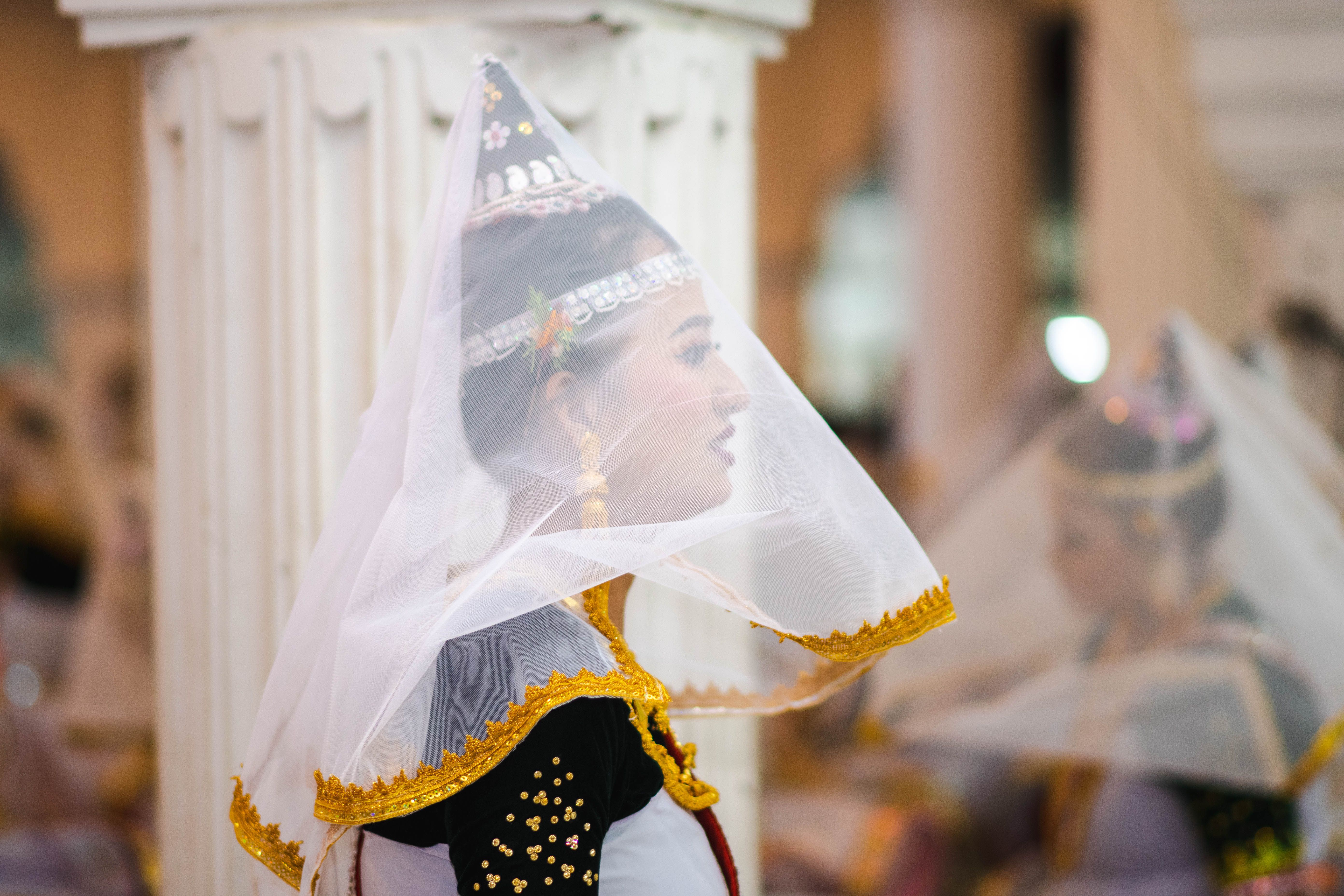 Traditional Dance Performer in Manipur Attire · Free Stock Photo