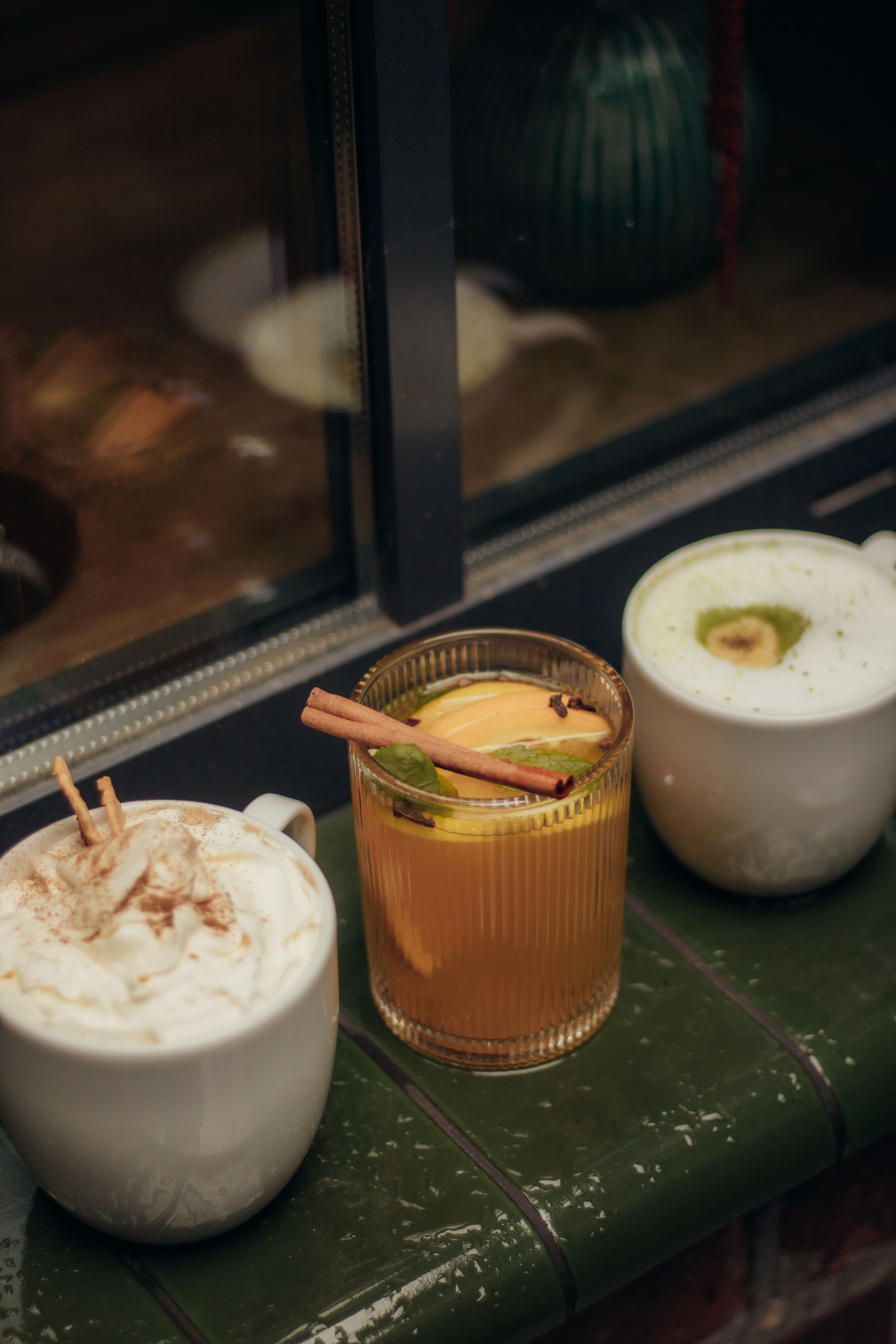 Cozy Drinks by the Window During Fall · Free Stock Photo