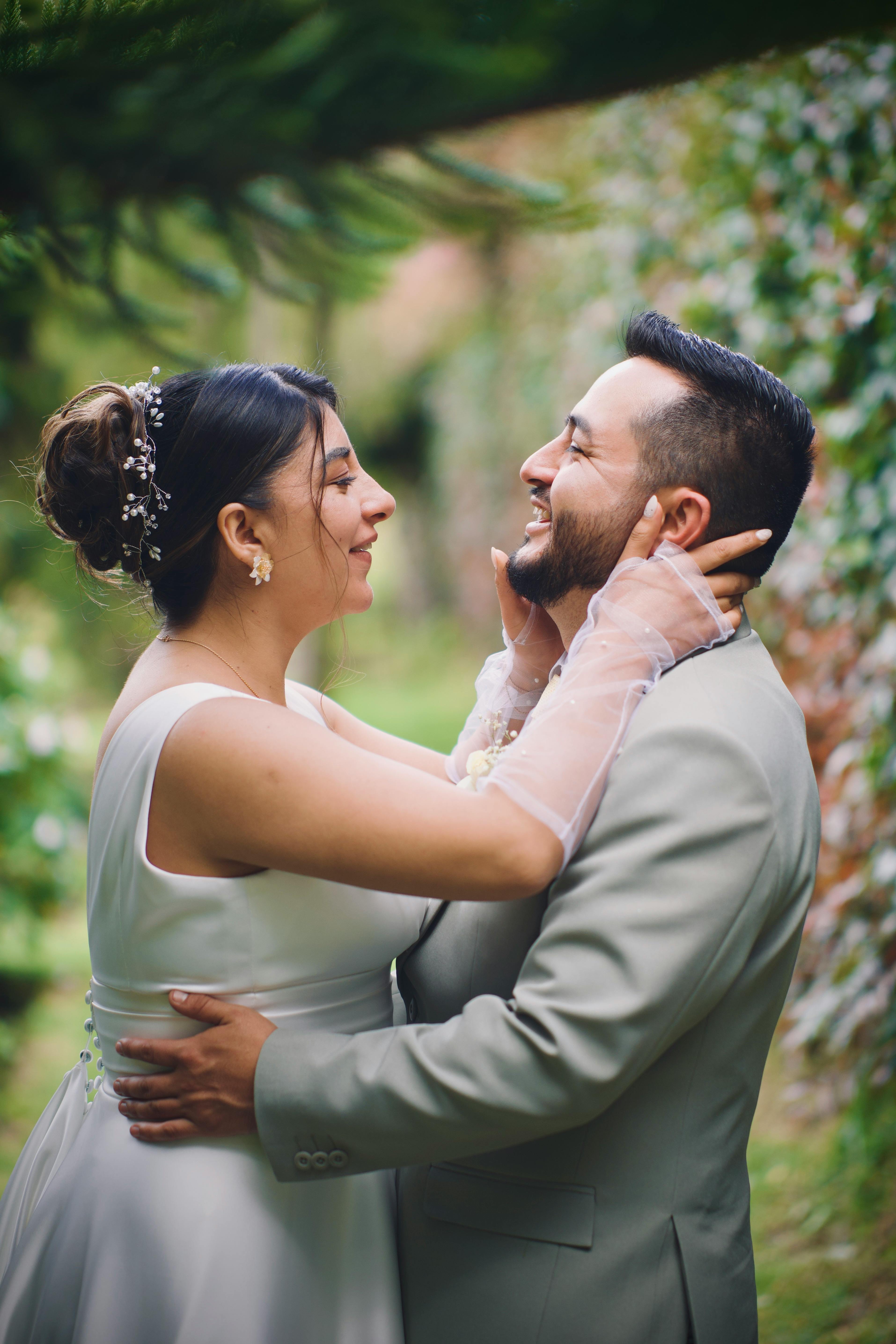 Bride And Groom Standing Next To Each Other · Free Stock Photo