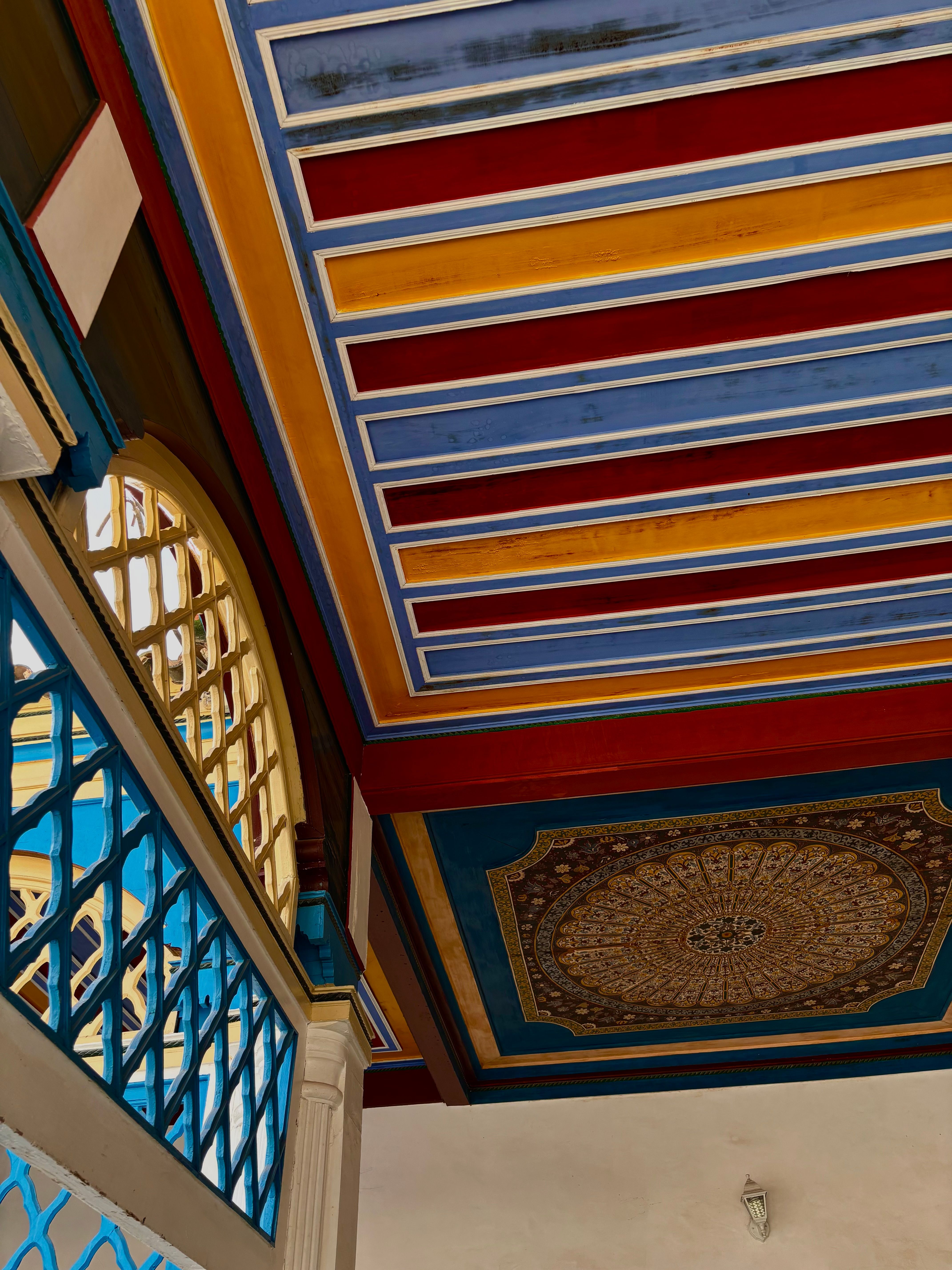Vibrant Painted Ceiling in Historical Building · Free Stock Photo