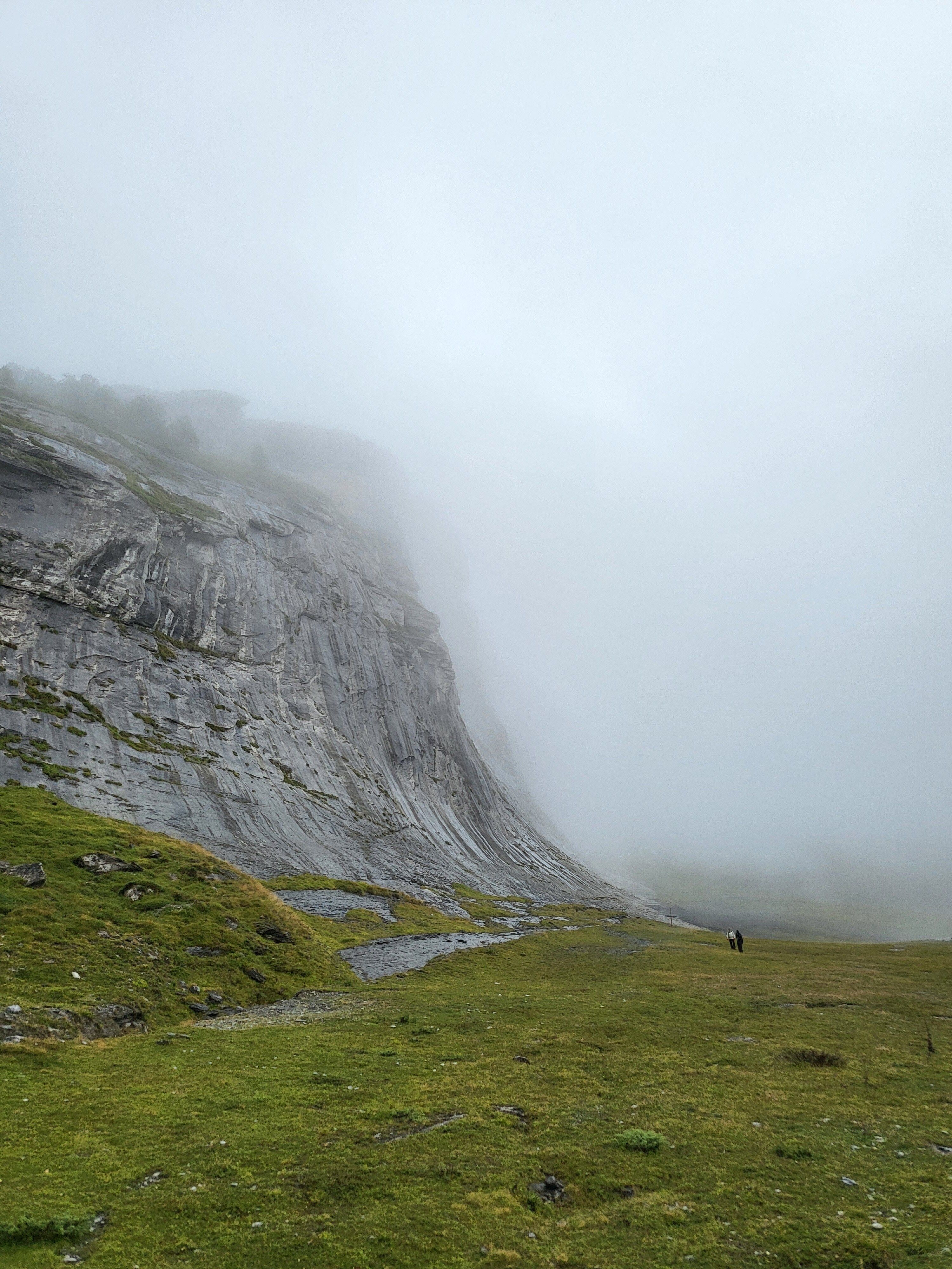 Dramatic Foggy Mountain Landscape Scene · meta.free_stock.photo