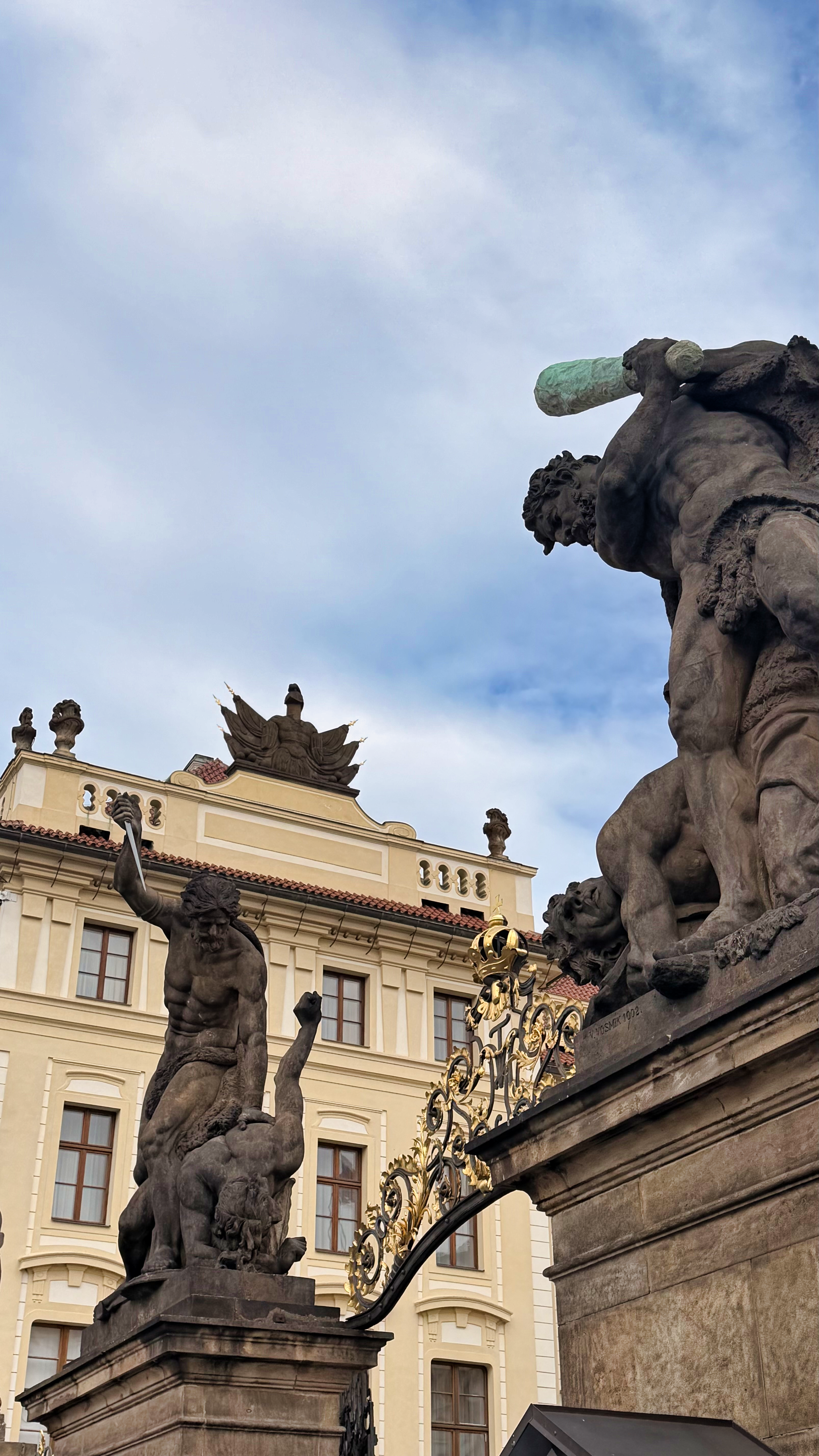 Statues Outside Prague Castle in Czech Republic · Free Stock Photo