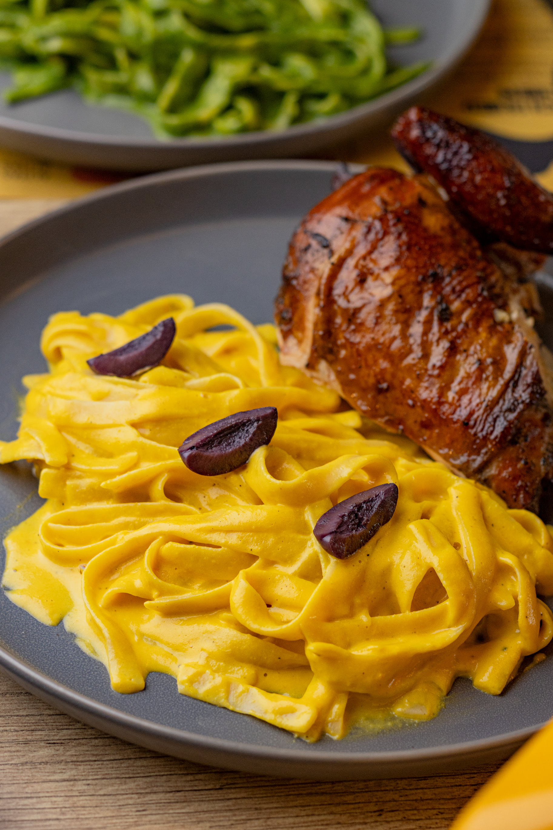 Delicious Peruvian Huancaína Pasta Dish · Free Stock Photo