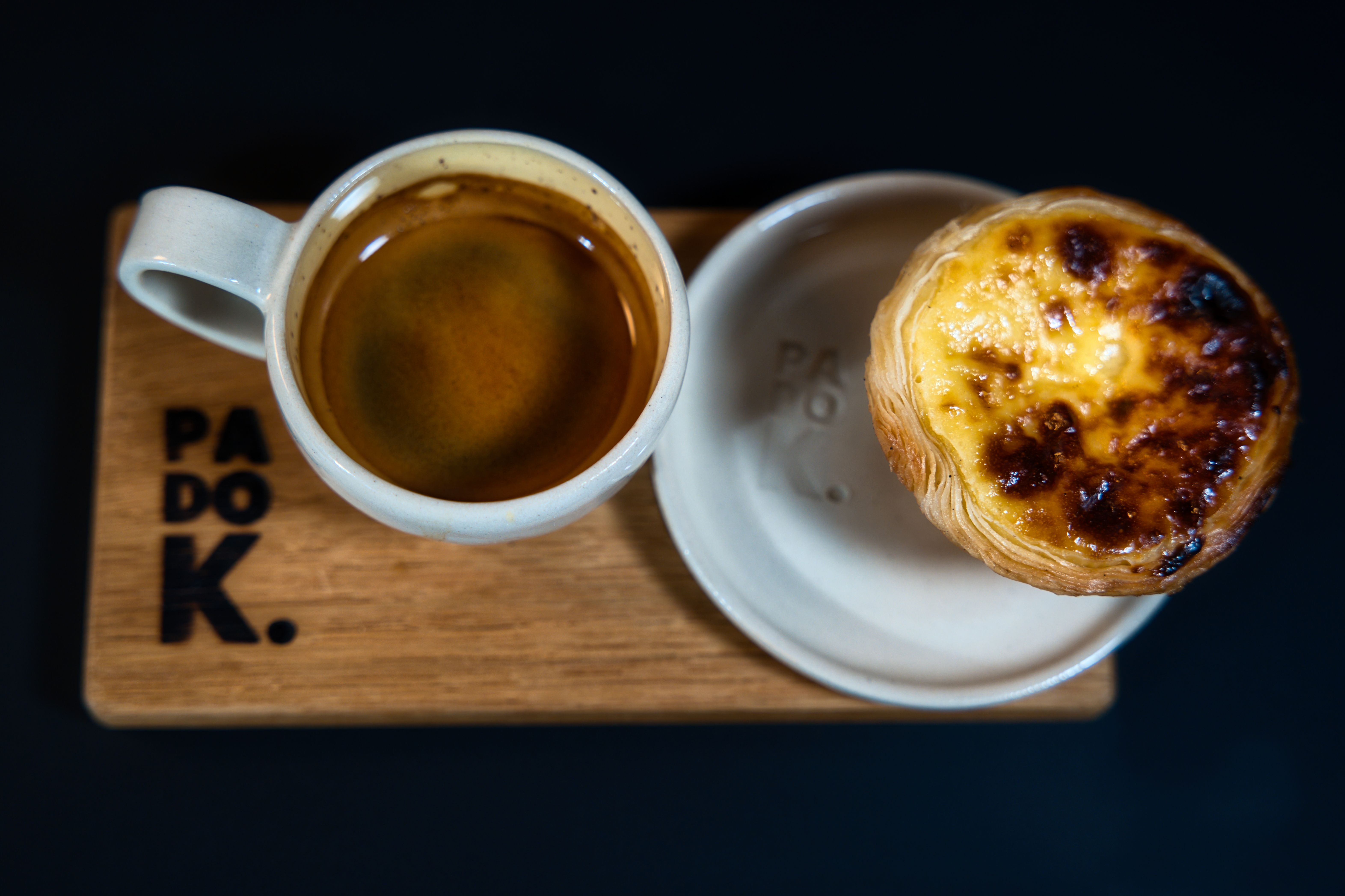Delicious Pastel de Nata with Coffee in Berlin Café · Free Stock Photo
