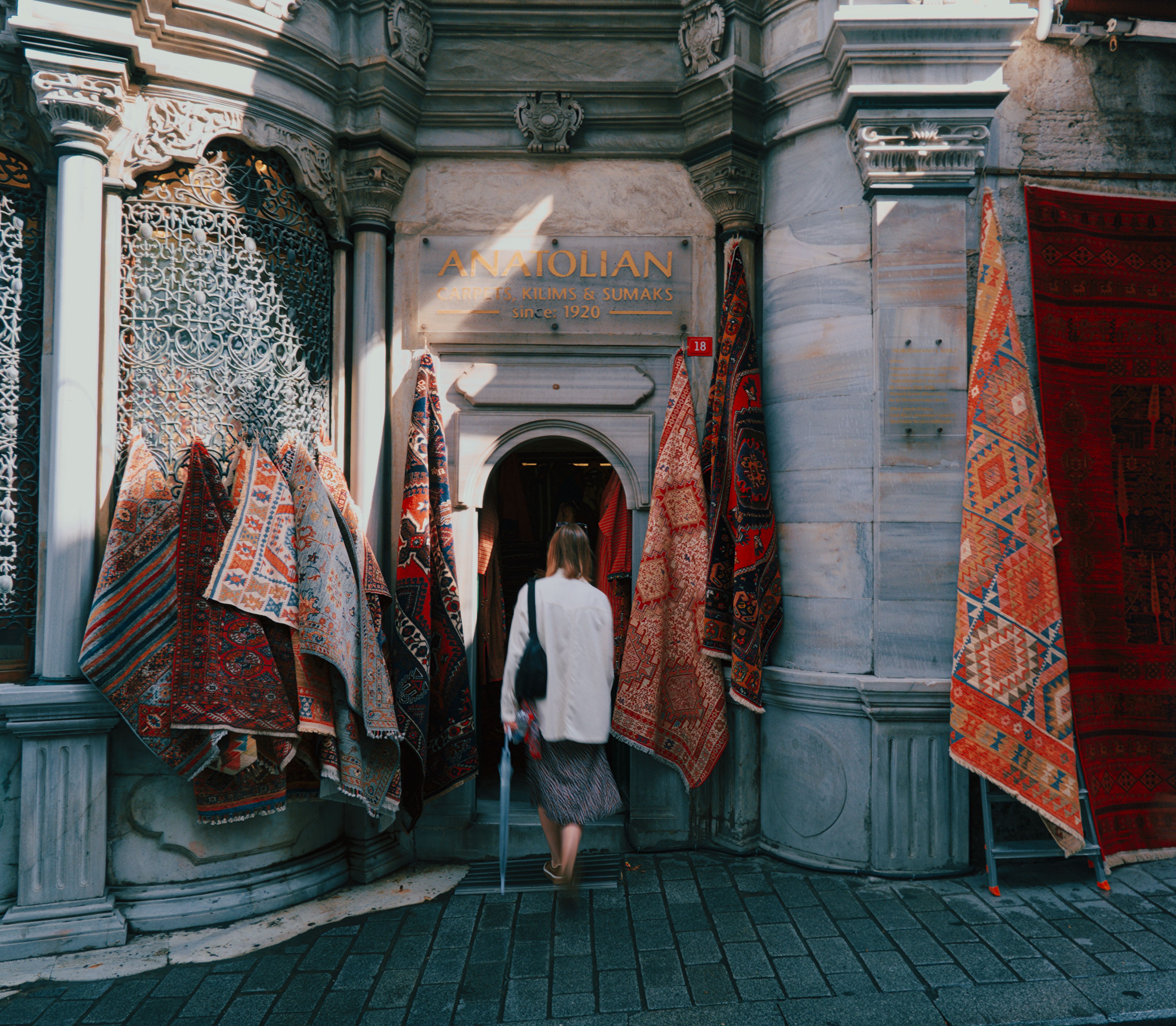 Traditional Carpet Storefront in Istanbul · Free Stock Photo