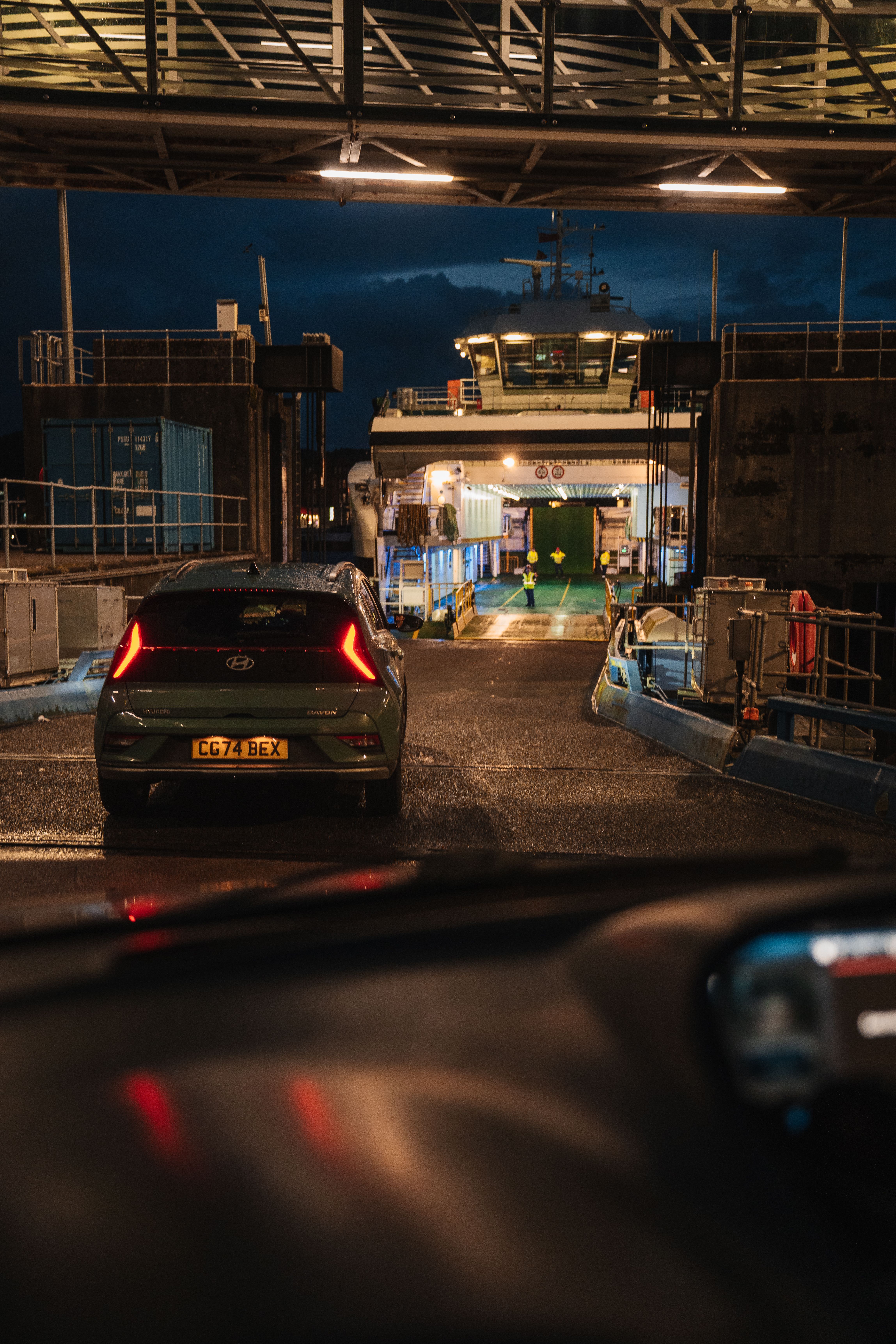 Vehicle Boarding Ferry at Night in Scotland · Free Stock Photo