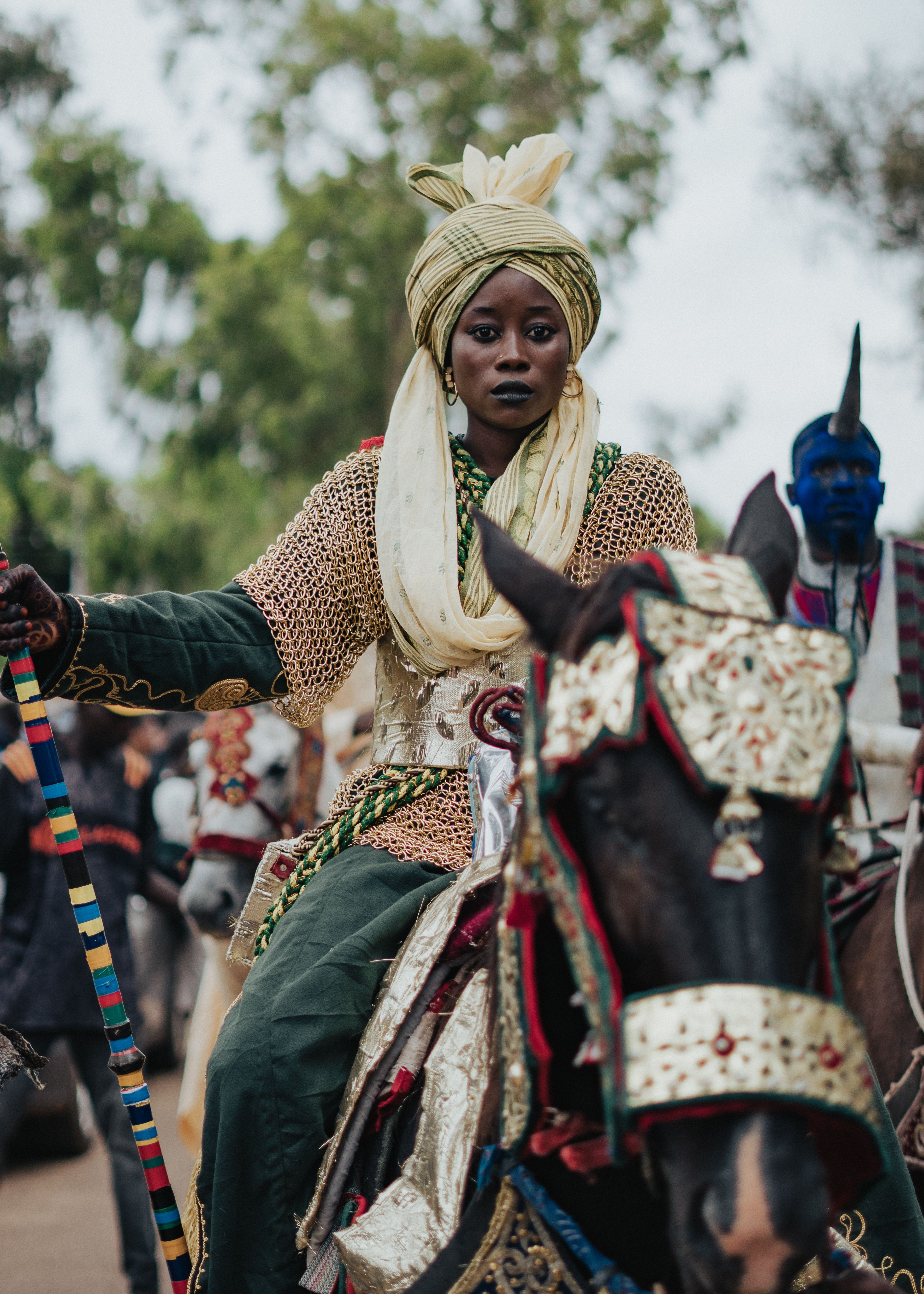 Traditional Horse Rider in Festive Attire · Free Stock Photo