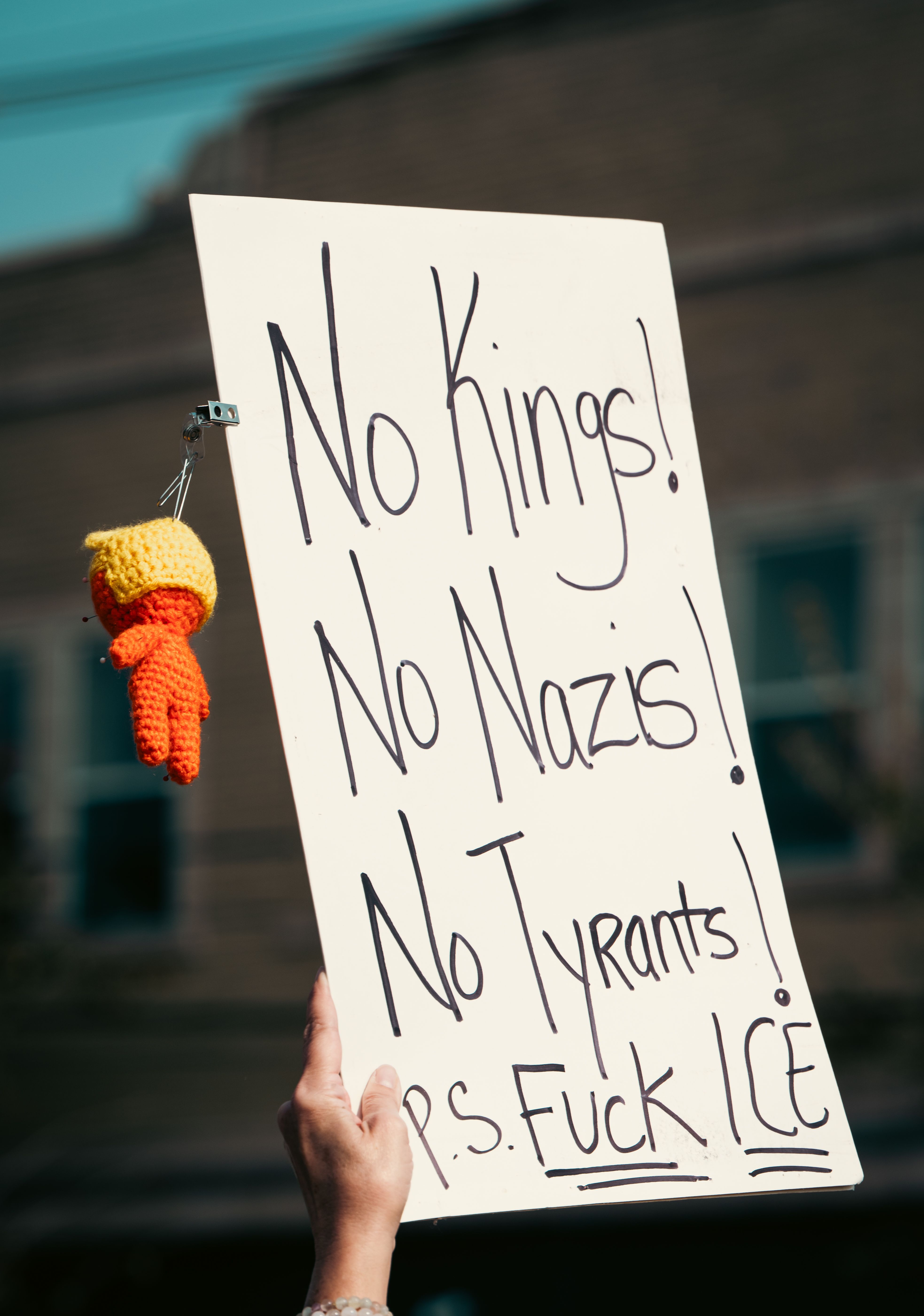 Protest Sign with Political Message · Free Stock Photo
