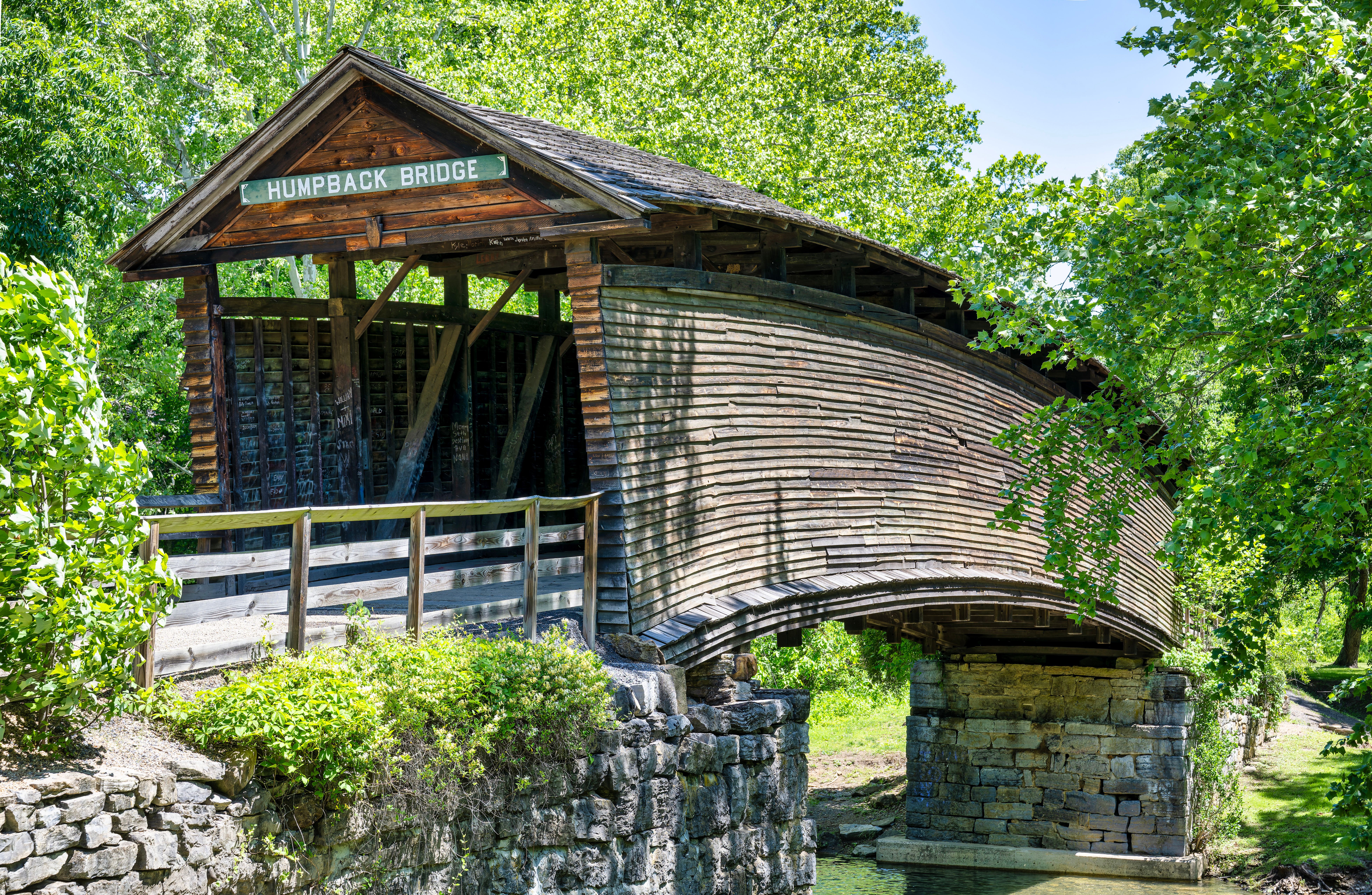 Historic Humpback Covered Bridge in Lexington · Free Stock Photo