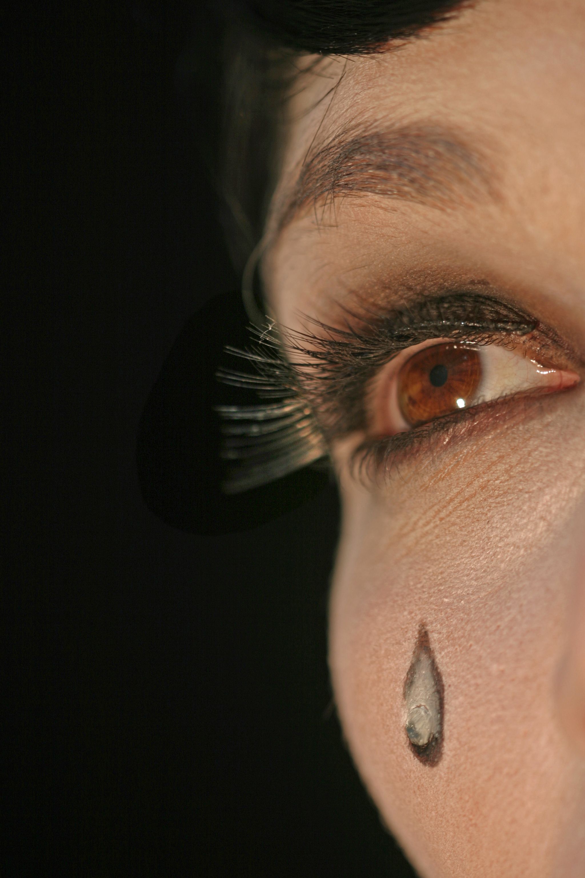 Close-up of Teardrop Makeup on Eye · Free Stock Photo