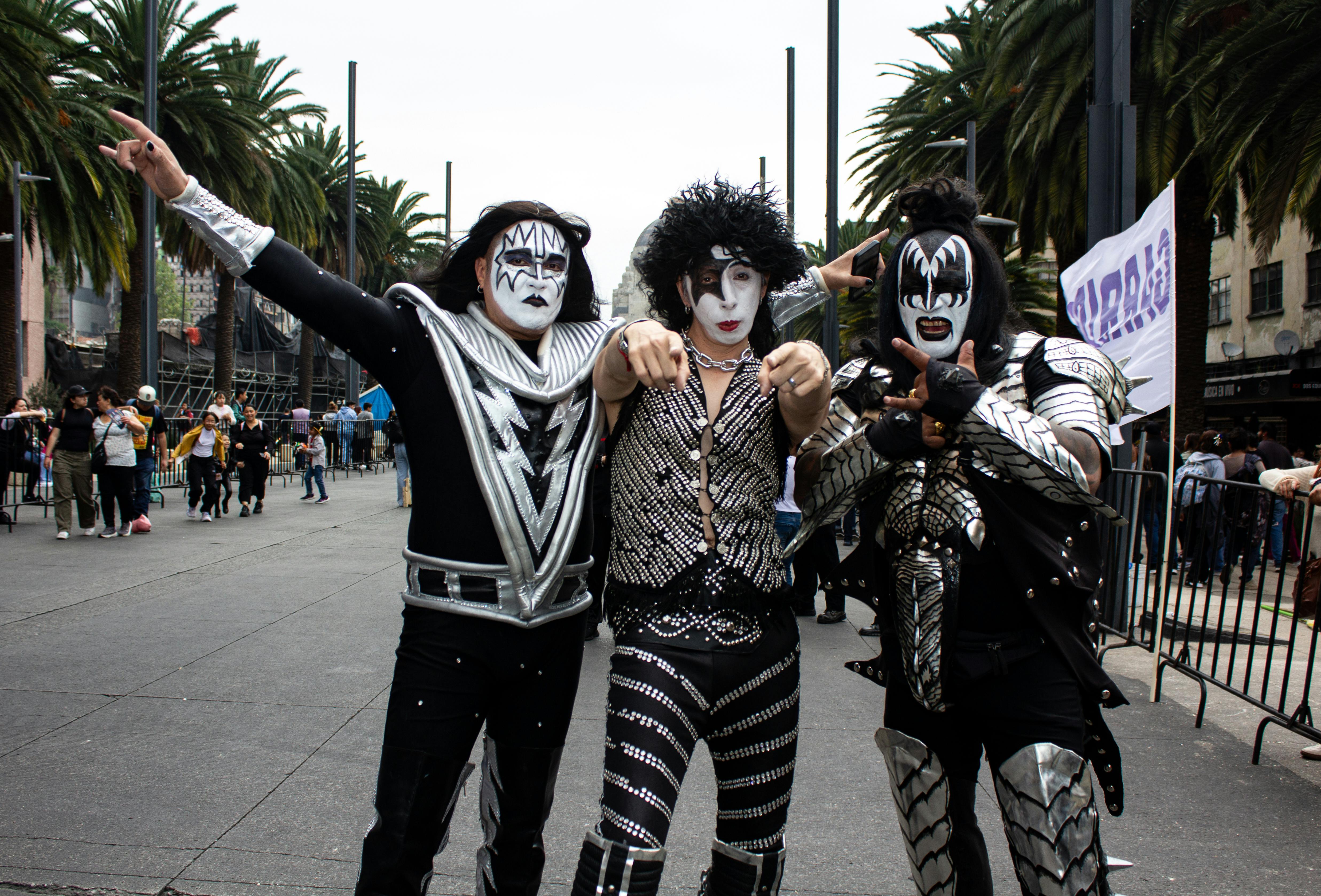 KISS Band Costume Fans in Mexico City · Free Stock Photo