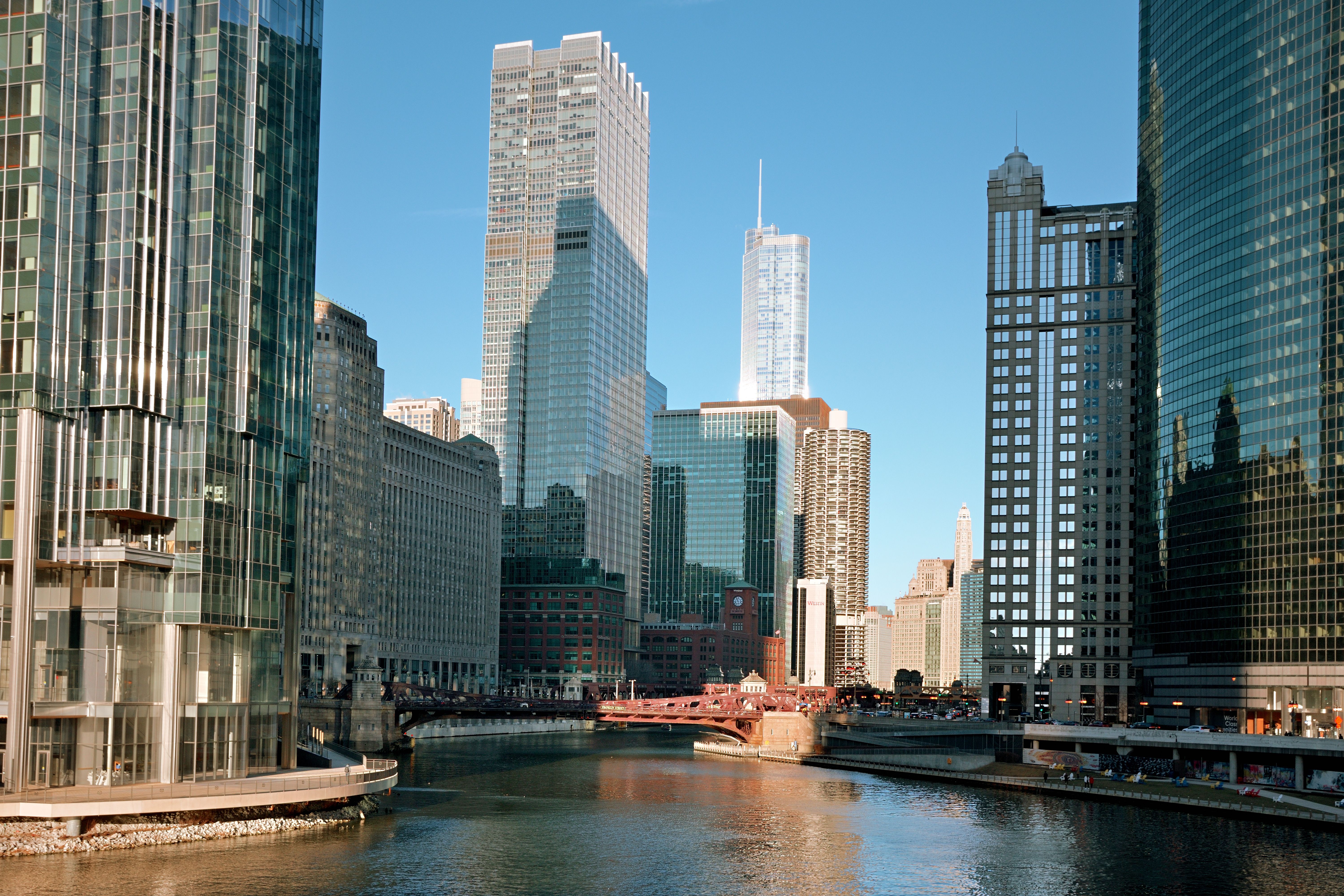 Stunning Chicago Downtown Skyline by Day · Free Stock Photo