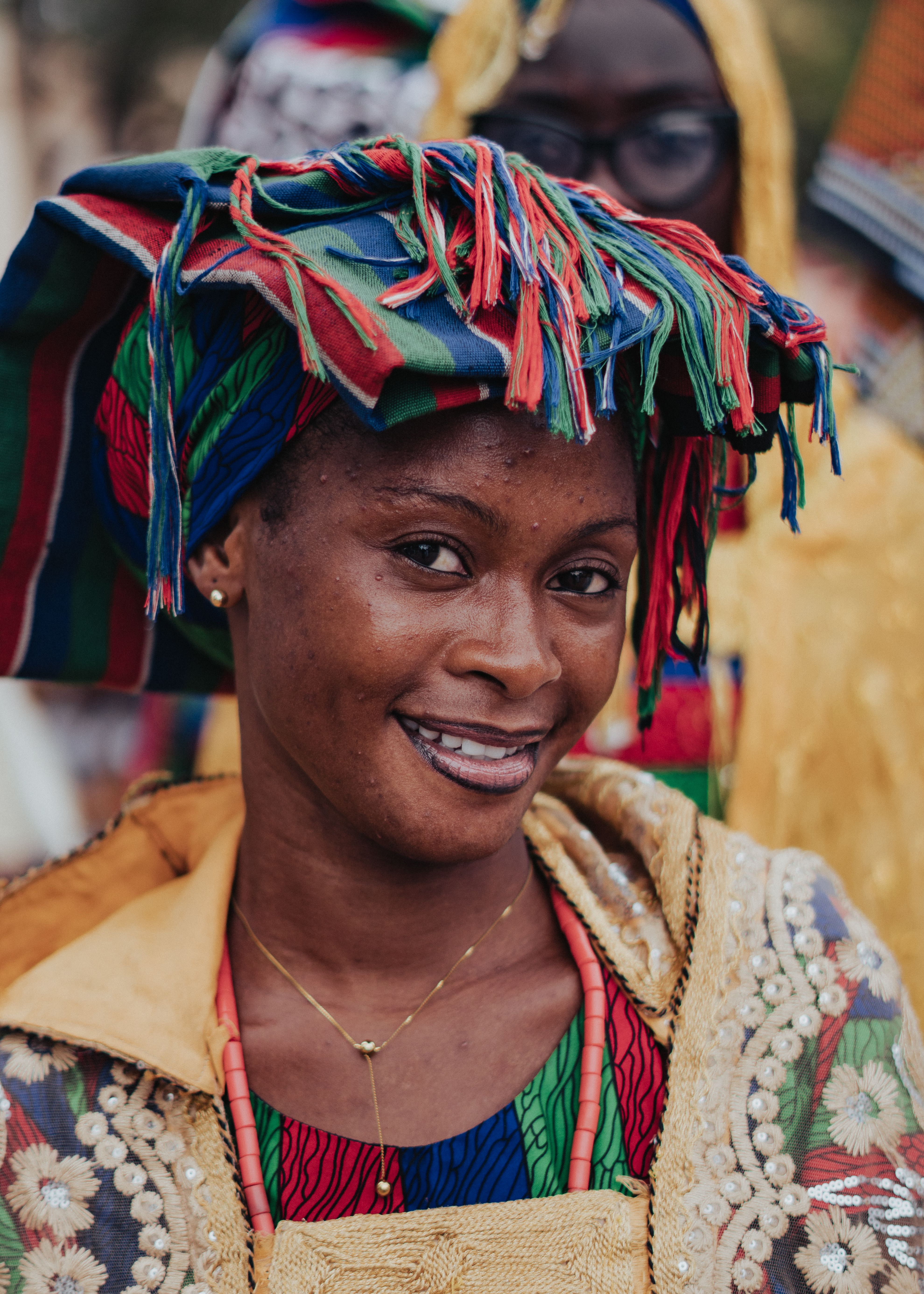 Colorful Traditional African Attire Portrait · Free Stock Photo