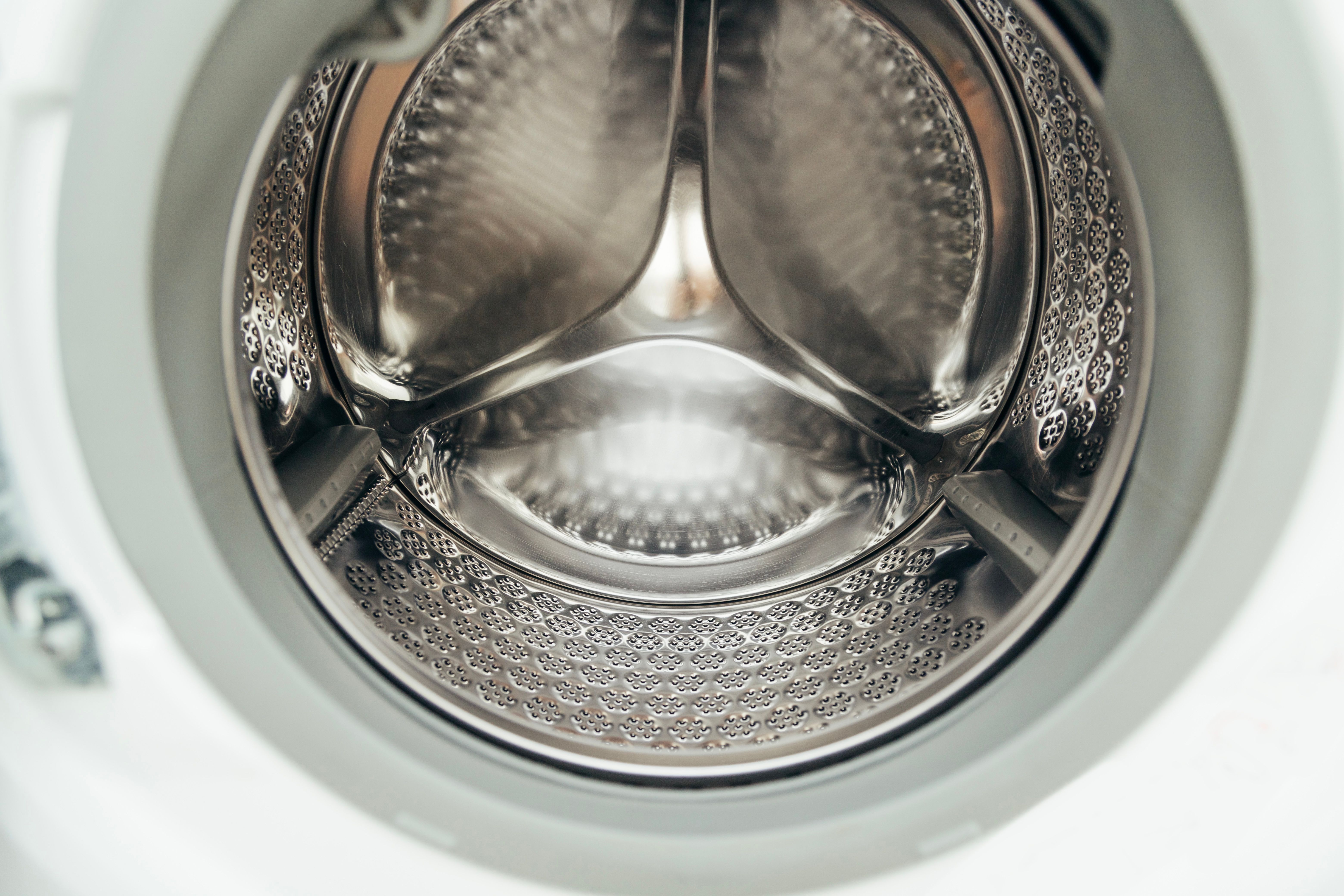 Close-up of Stainless Steel Washing Machine Drum · Free Stock Photo