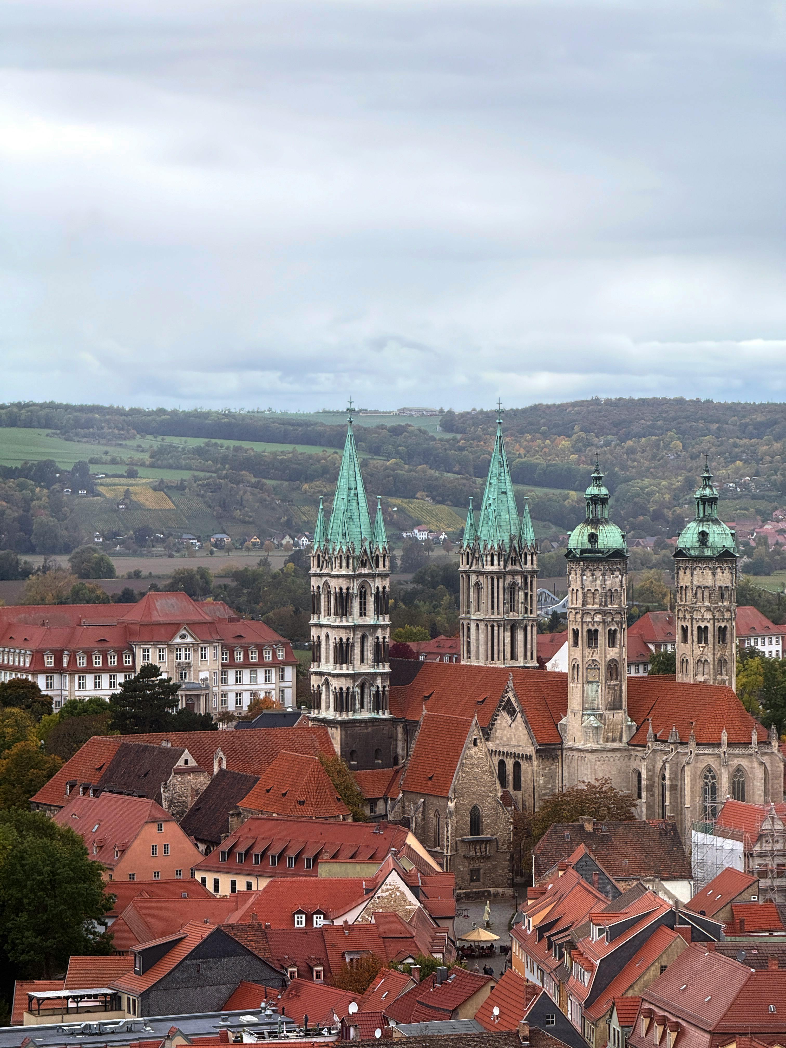 Historic Cathedral Spires in German Townscape · Free Stock Photo