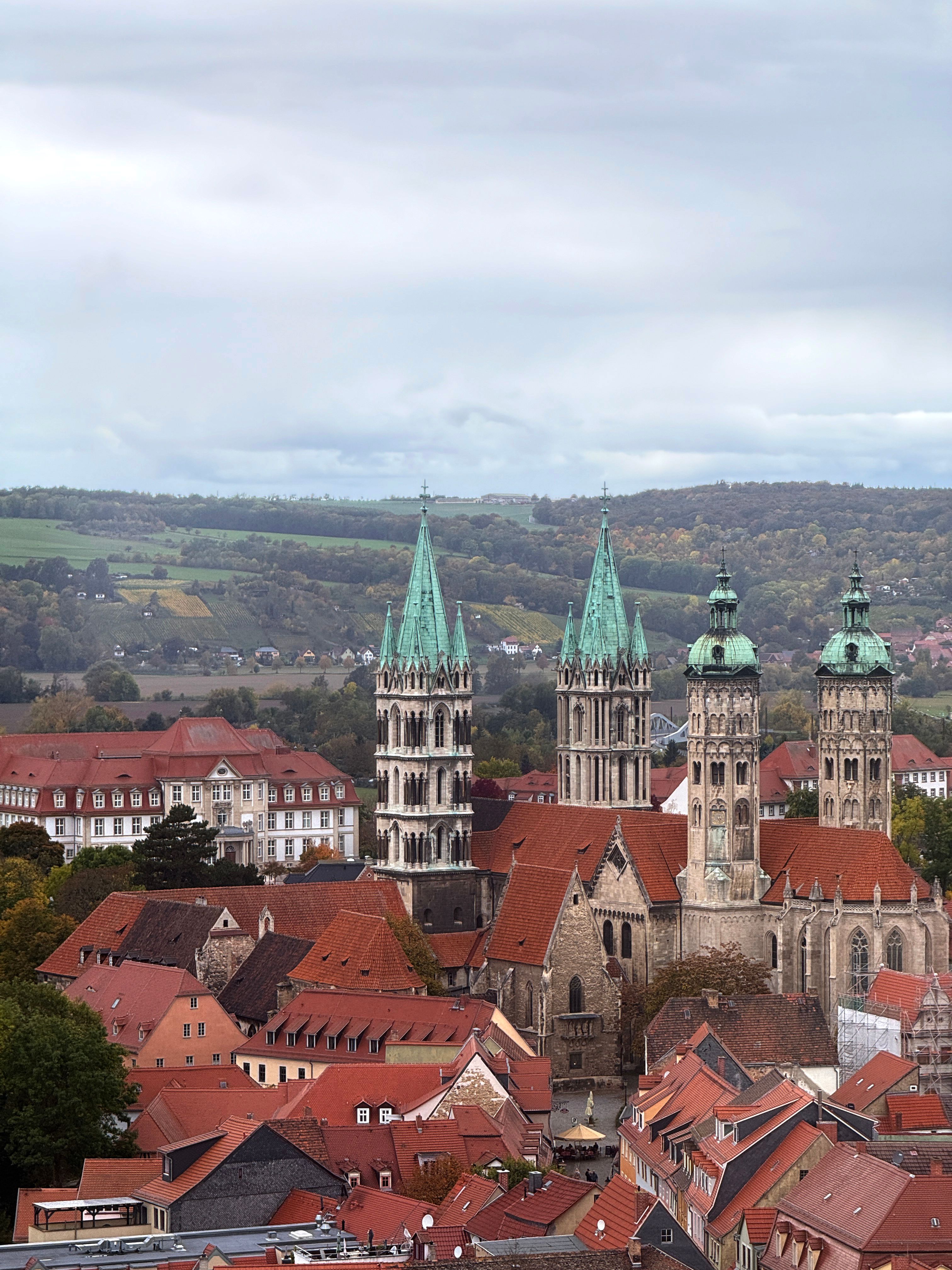Historic Cathedral Spires in German Townscape · Free Stock Photo