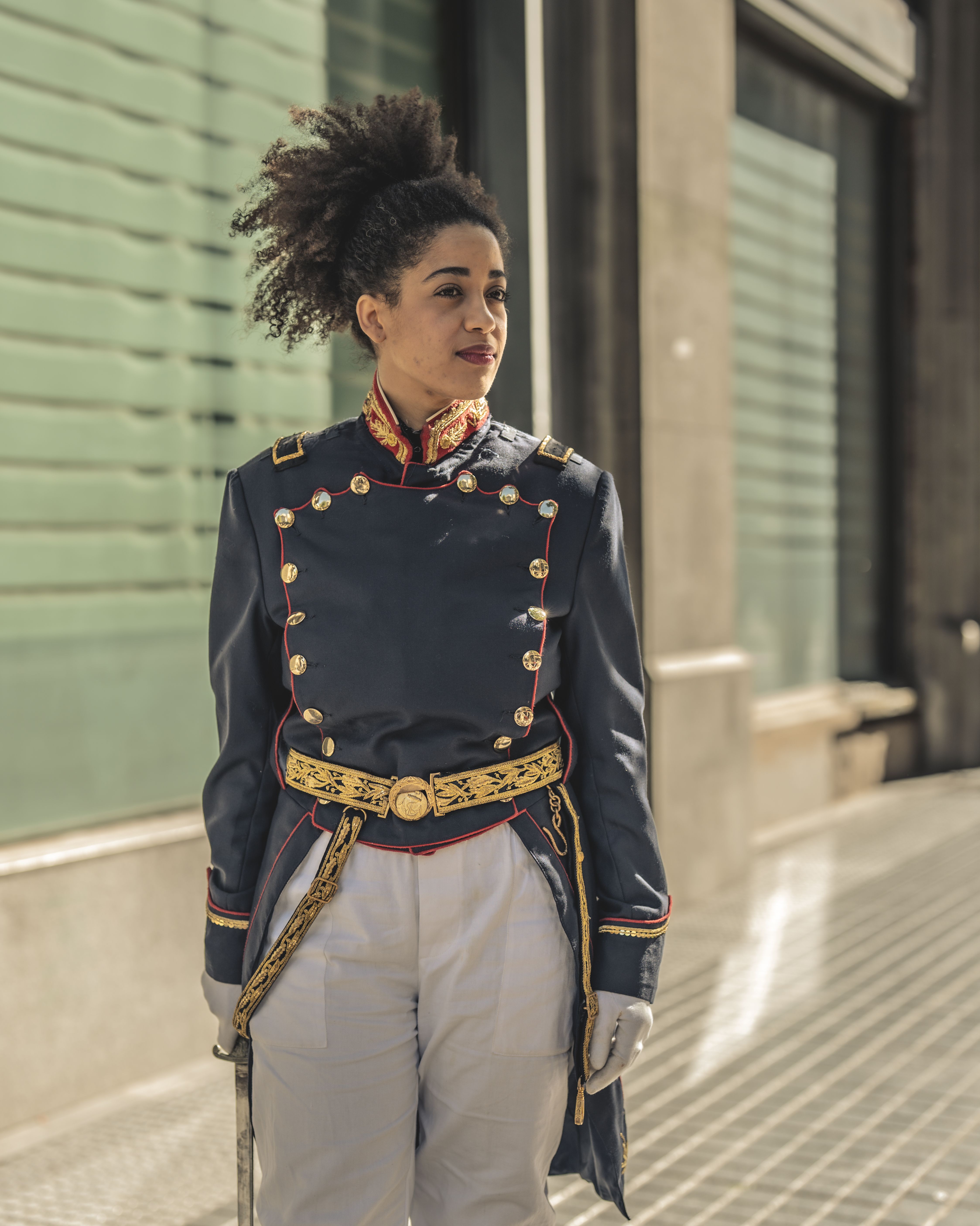 Historical Military Uniform on Urban Street · Free Stock Photo