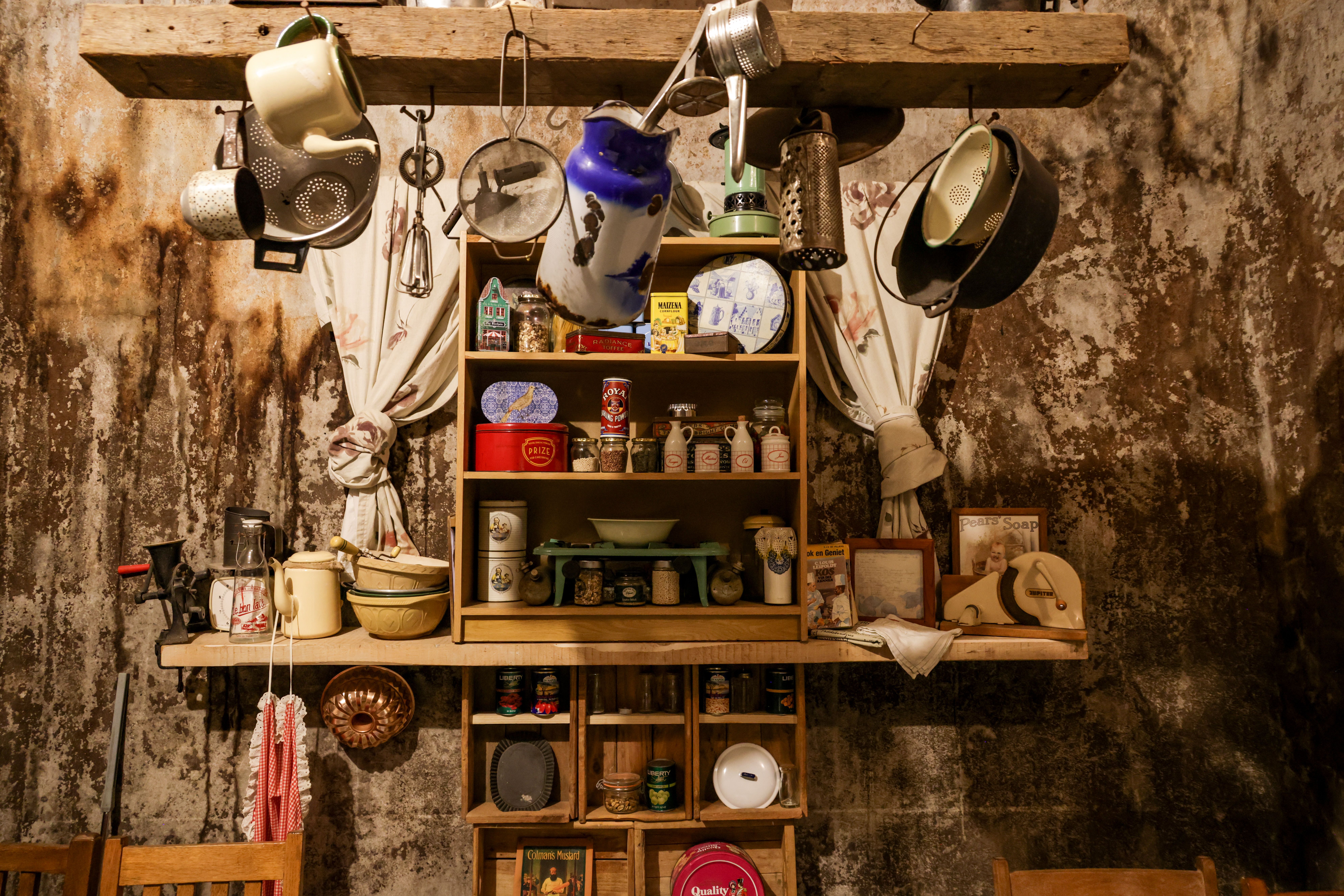 Rustic Vintage Kitchen Interior with Utensils · Free Stock Photo