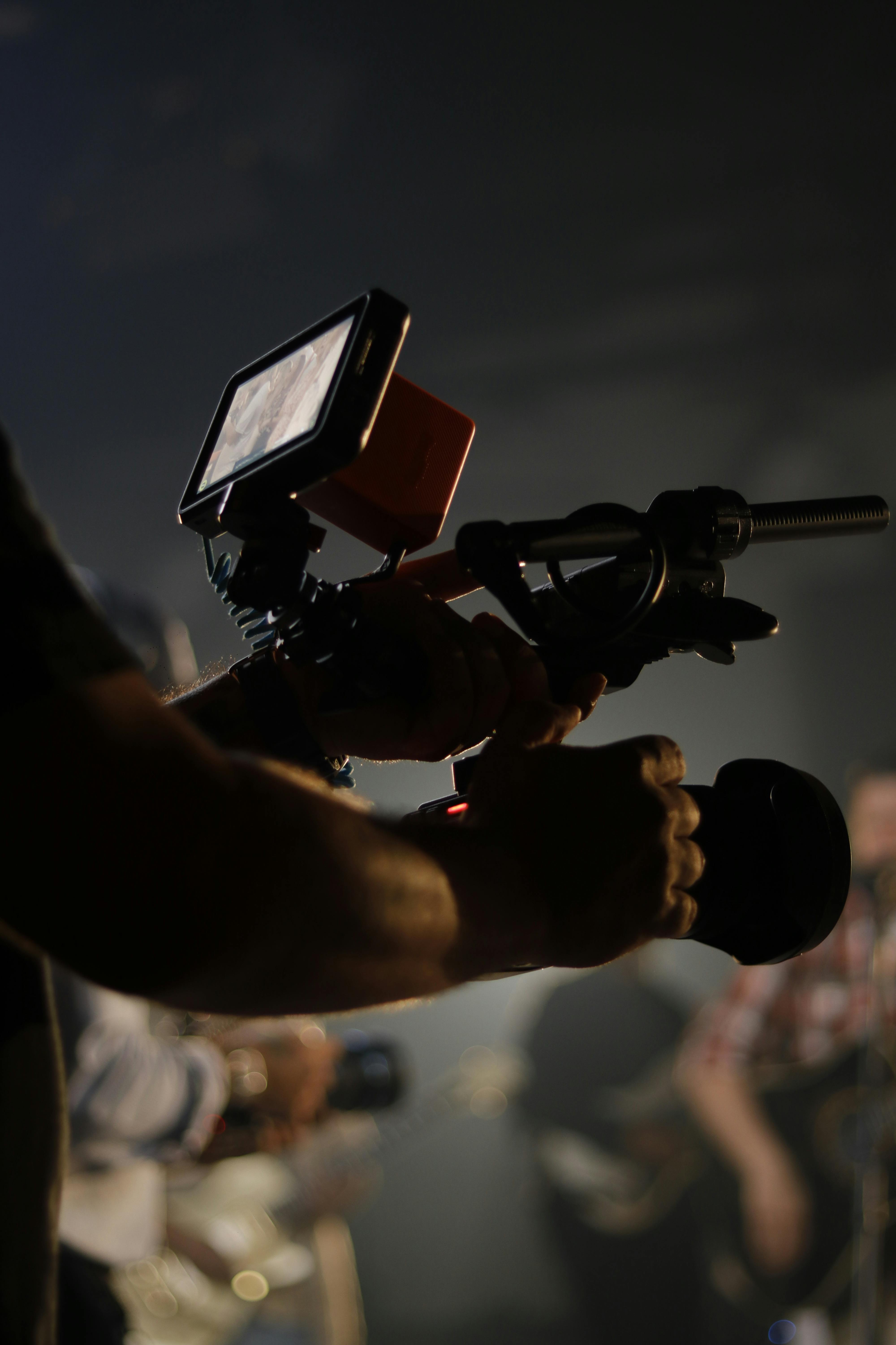 Cinematic Video Shoot With Professional Camera · Free Stock Photo