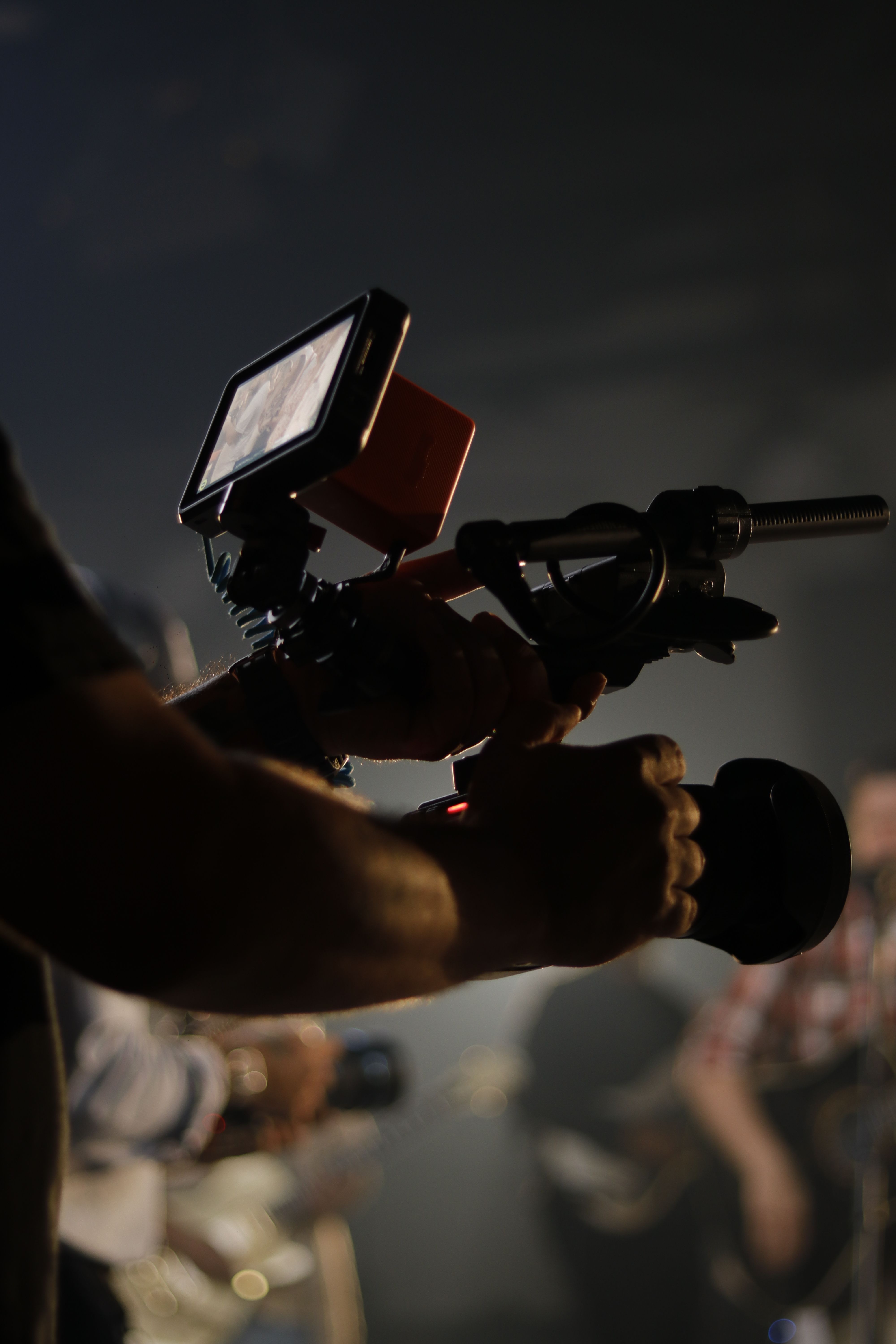 Cinematic Video Shoot With Professional Camera · Free Stock Photo