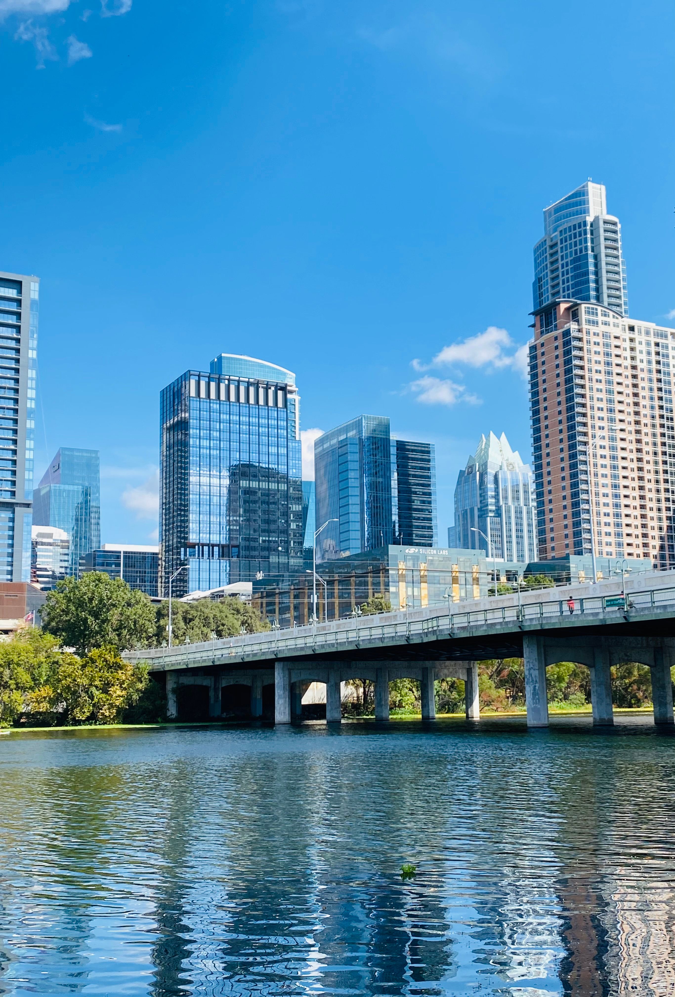 Scenic View of Austin Skyline and River · Free Stock Photo