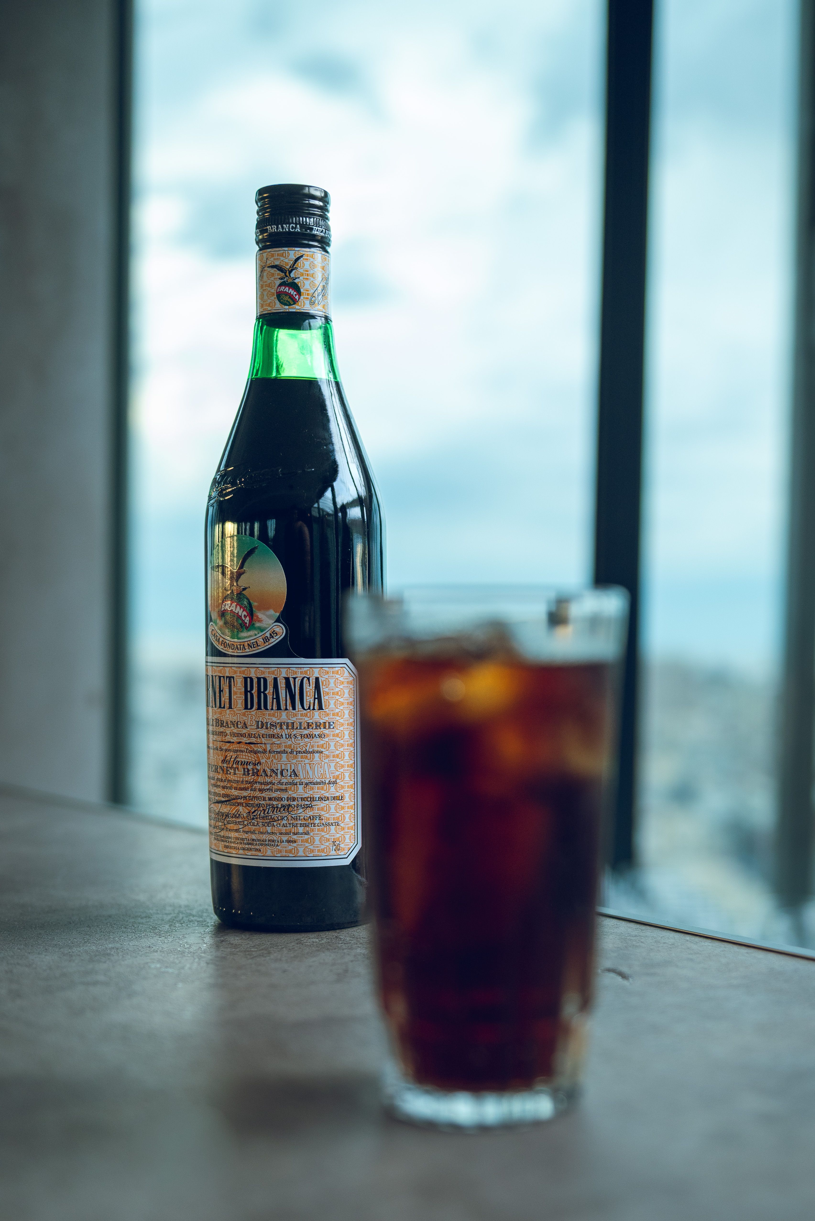 Fernet Branca Bottle and Glass in Buenos Aires · Free Stock Photo