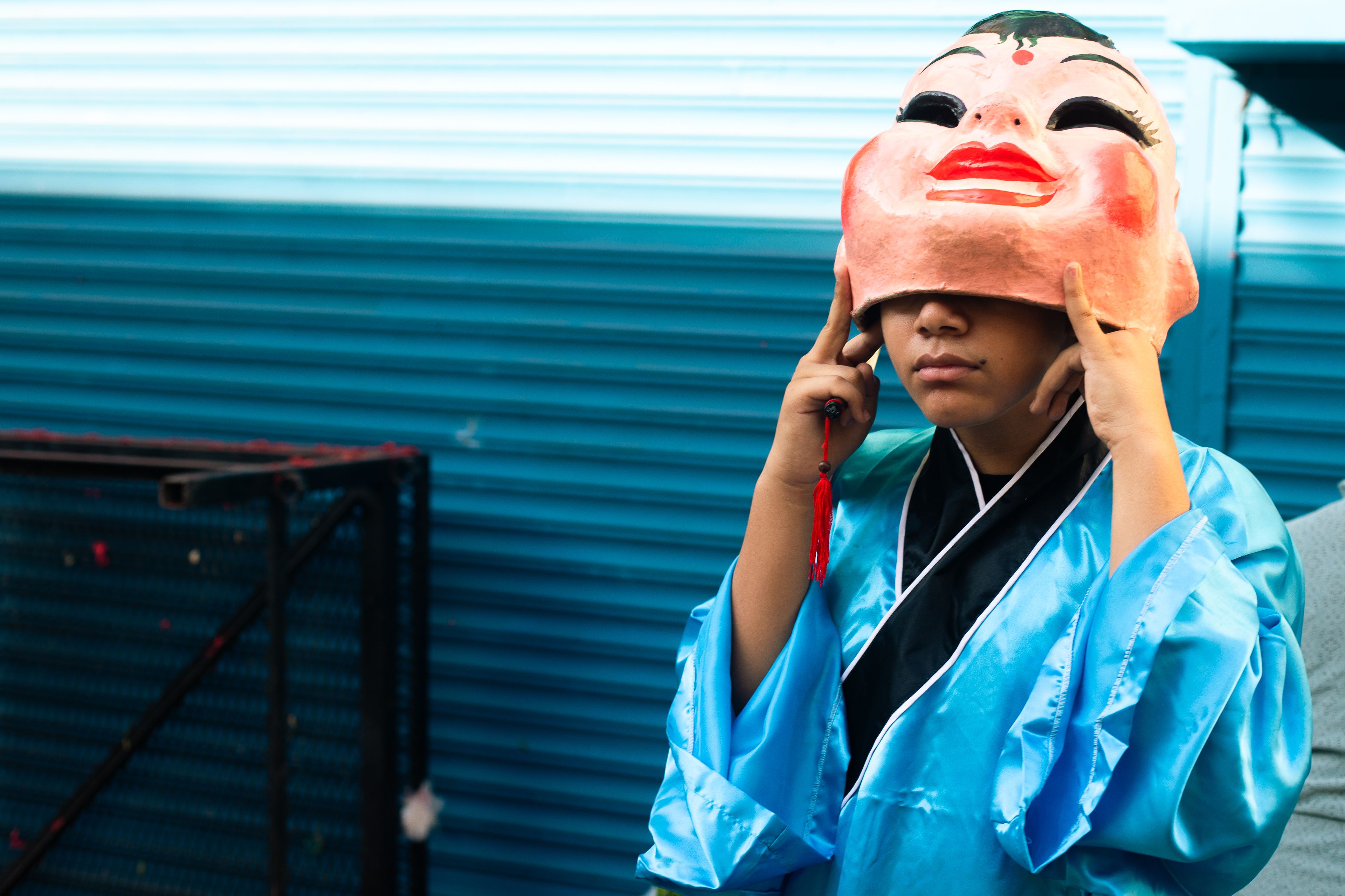 Person Wearing Traditional Mask at Panama Celebration · Free Stock Photo