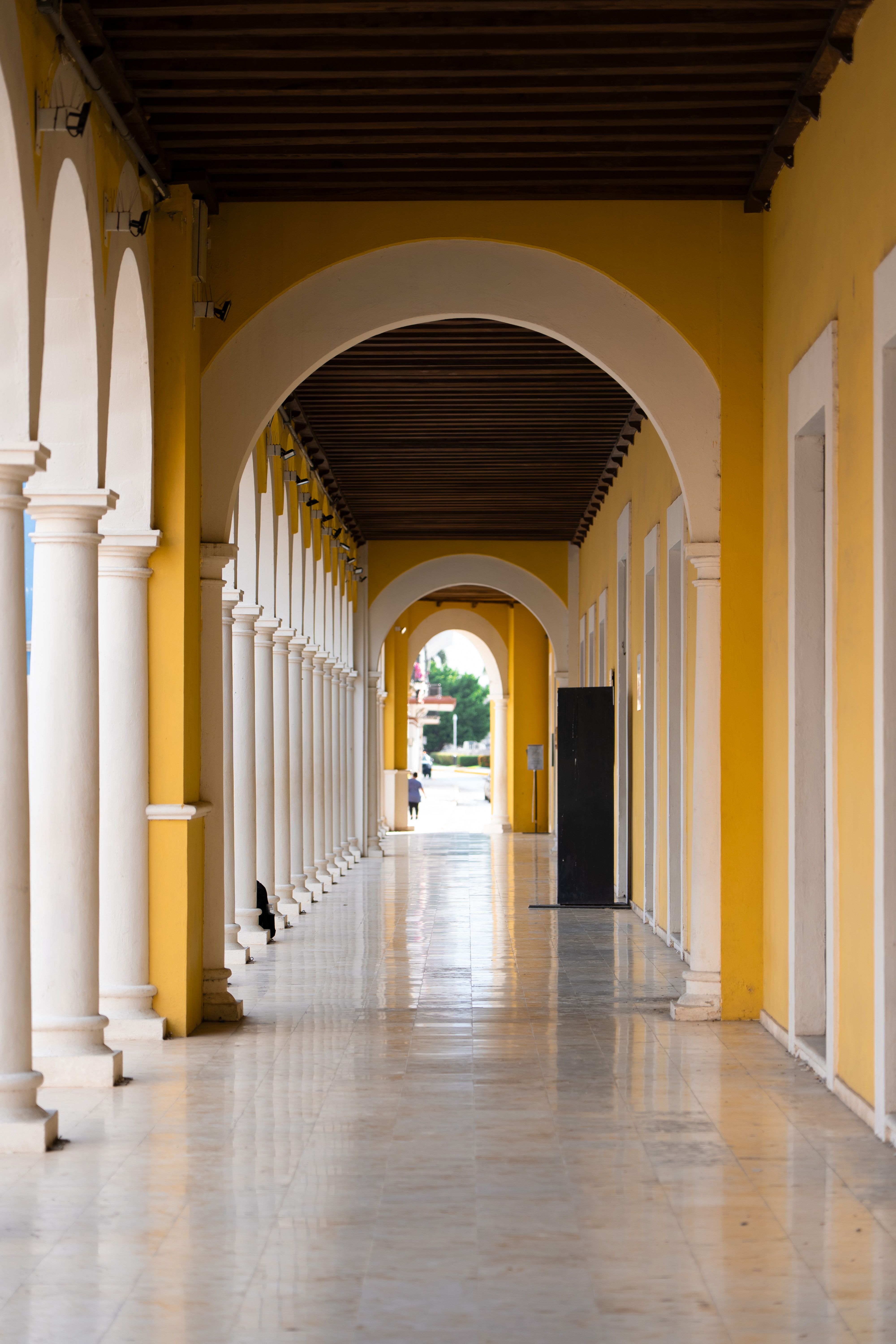 Colonial Arcade Corridor in Campeche, Mexico · Free Stock Photo