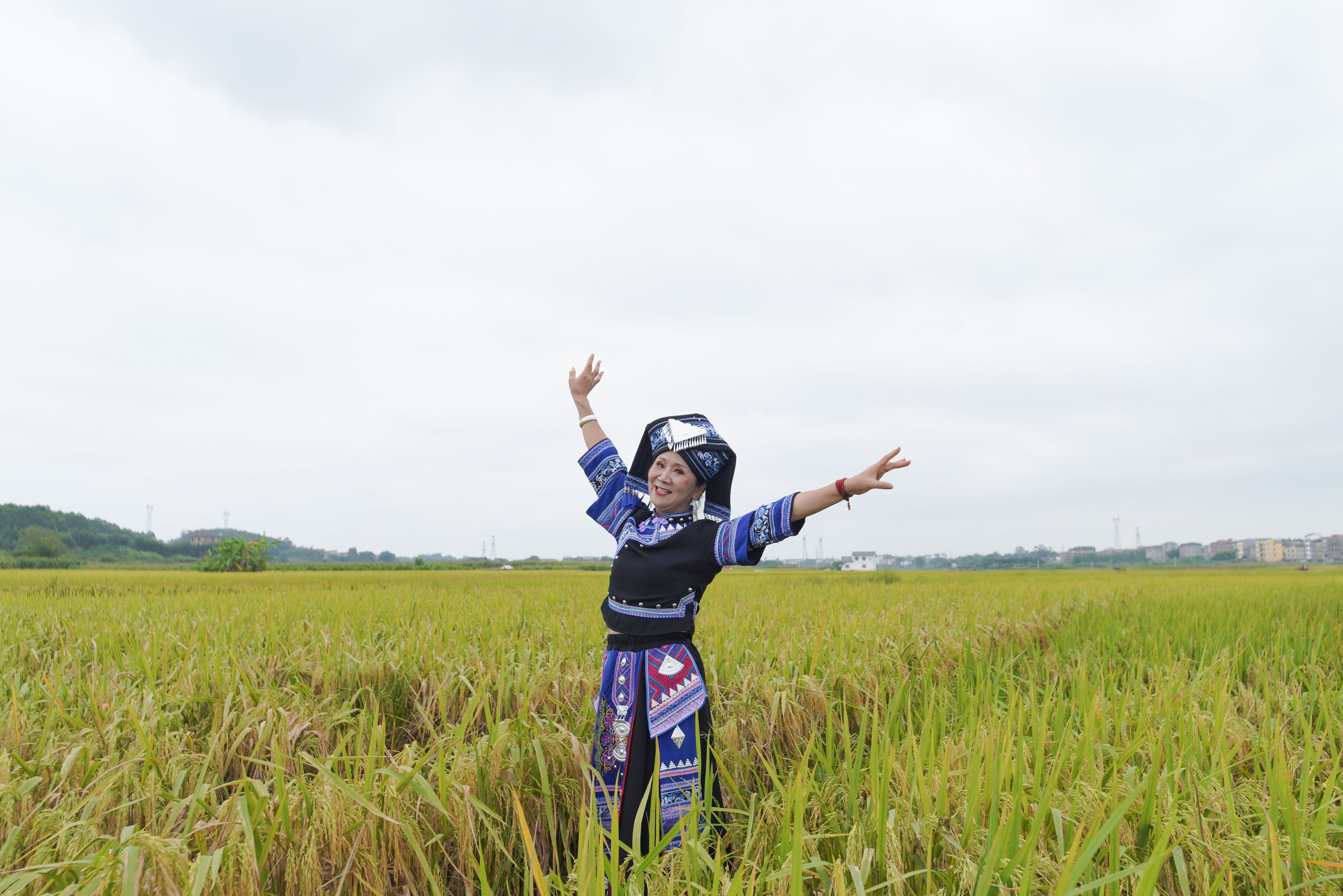 Zhuang Minority Woman in Traditional Costume · Free Stock Photo