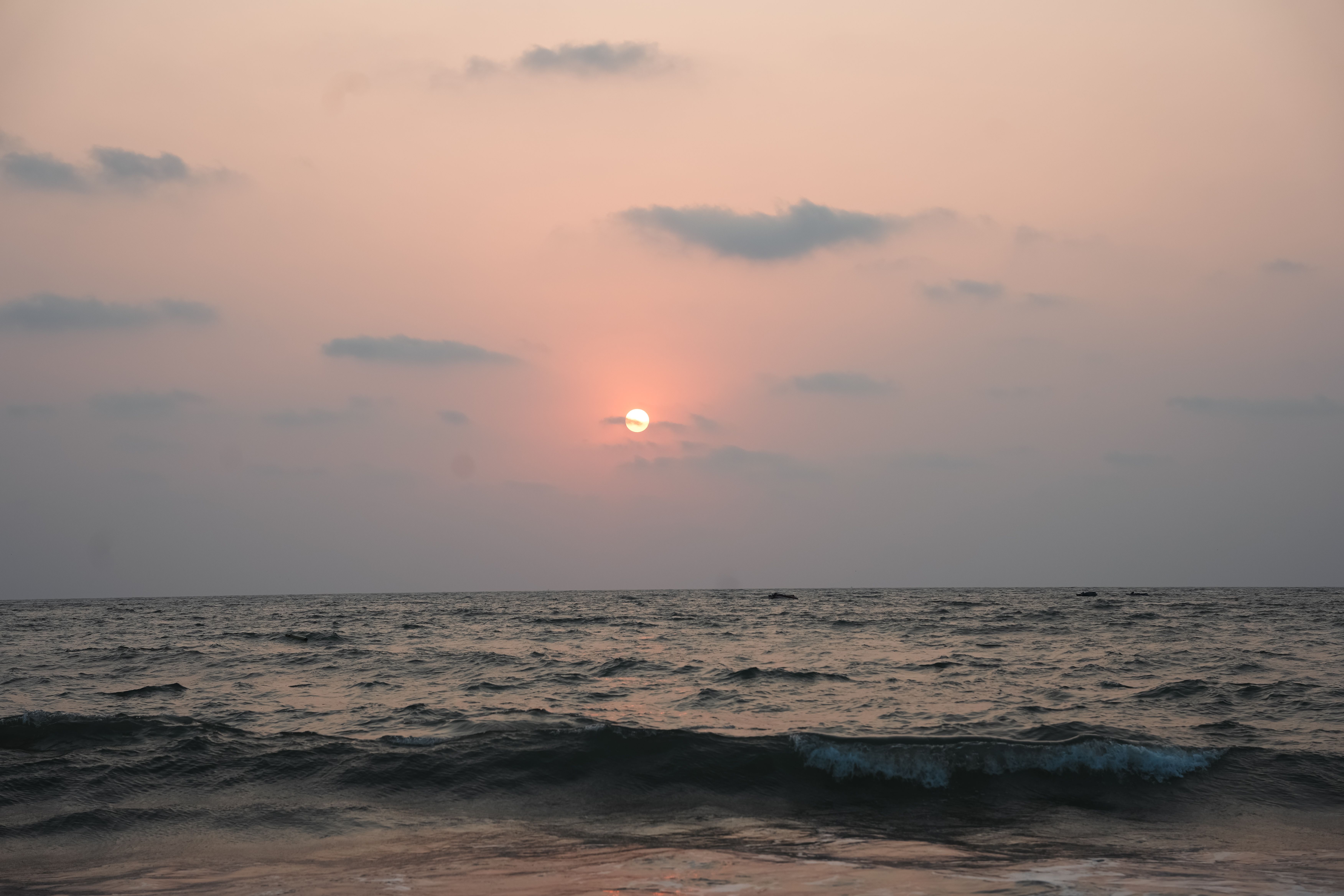 Calm Sea Waves And Sunset Photos, Download The BEST Free Calm Sea Waves ...