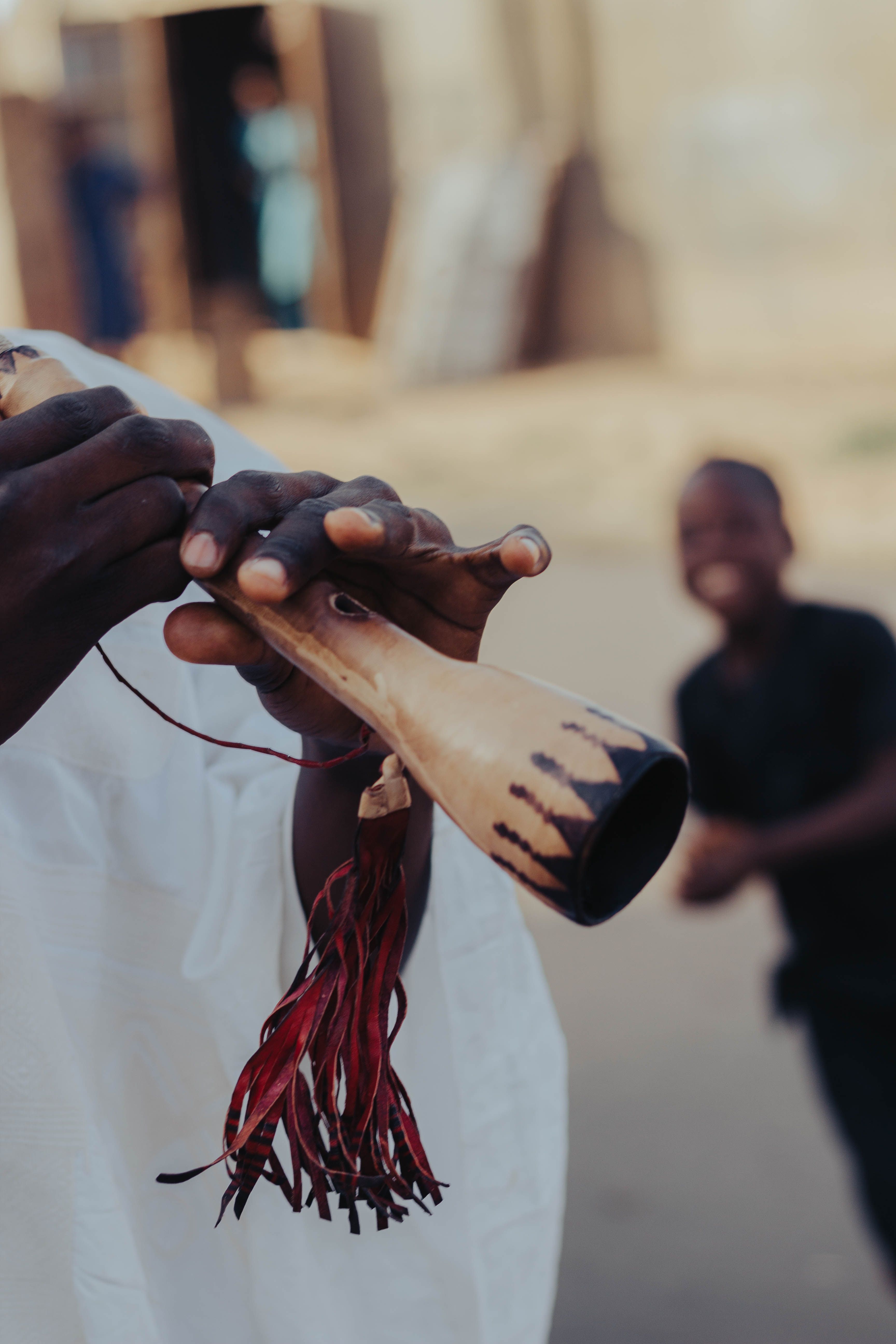 African Traditional Instrument in Use · Free Stock Photo