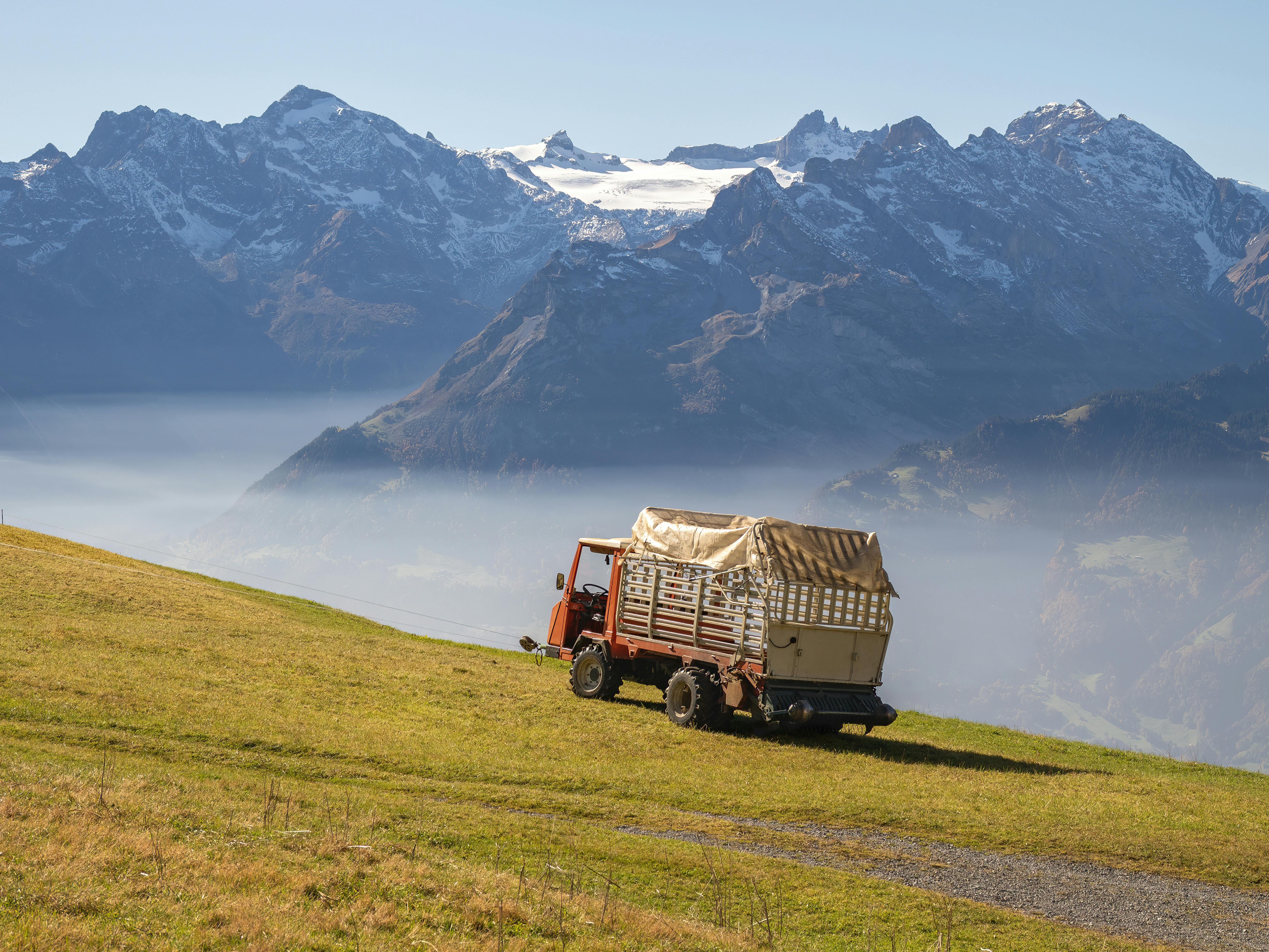 Alpine Scenery In Wolfenschiessen, Switzerland Photos, Download The ...