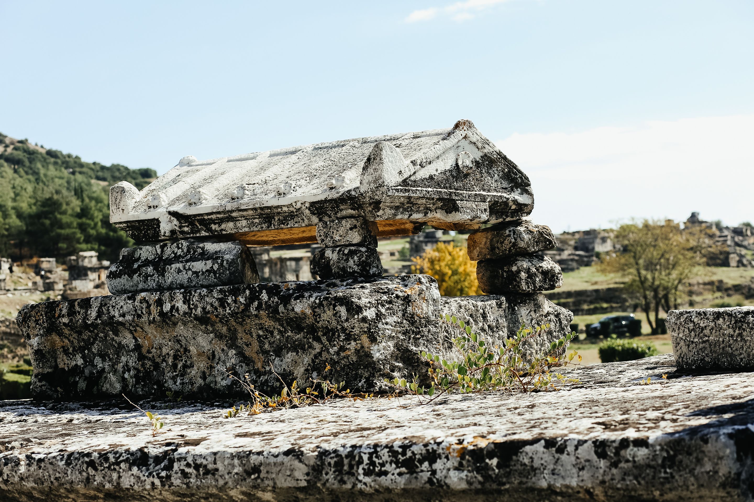 Ancient Tomb in Hierapolis with Scenic View · Free Stock Photo