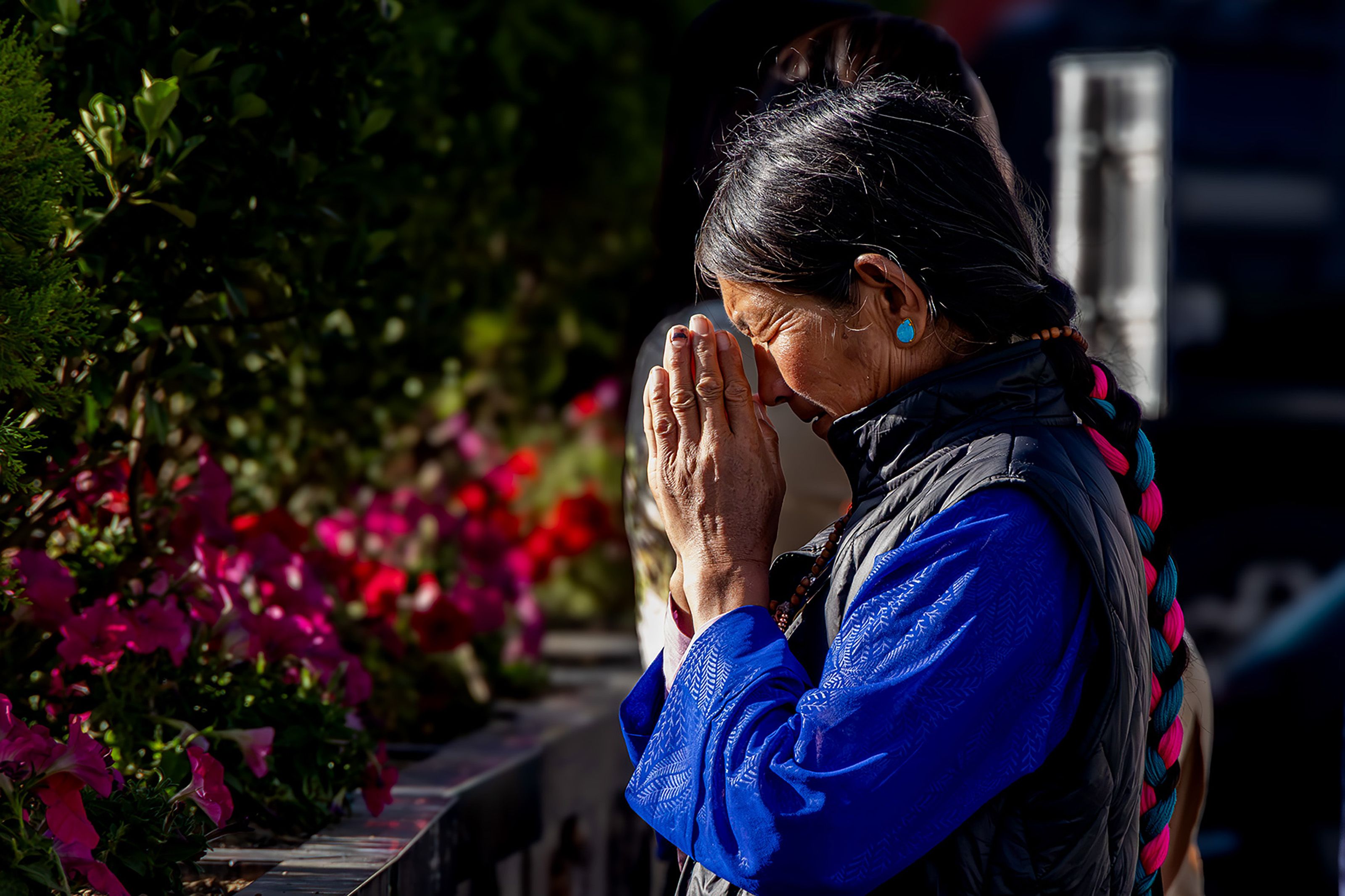 Prayer Praying Outdoors Wilderness Flowers Photos, Download The BEST ...