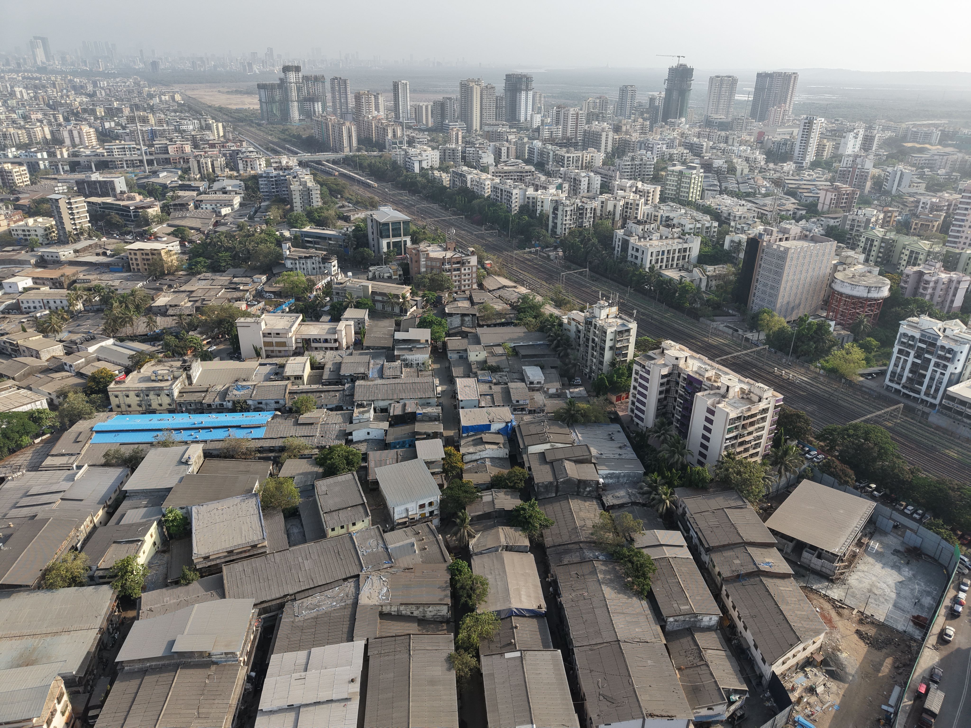 Aerial View of Mumbai Skyline and Urban Landscape · Free Stock Photo