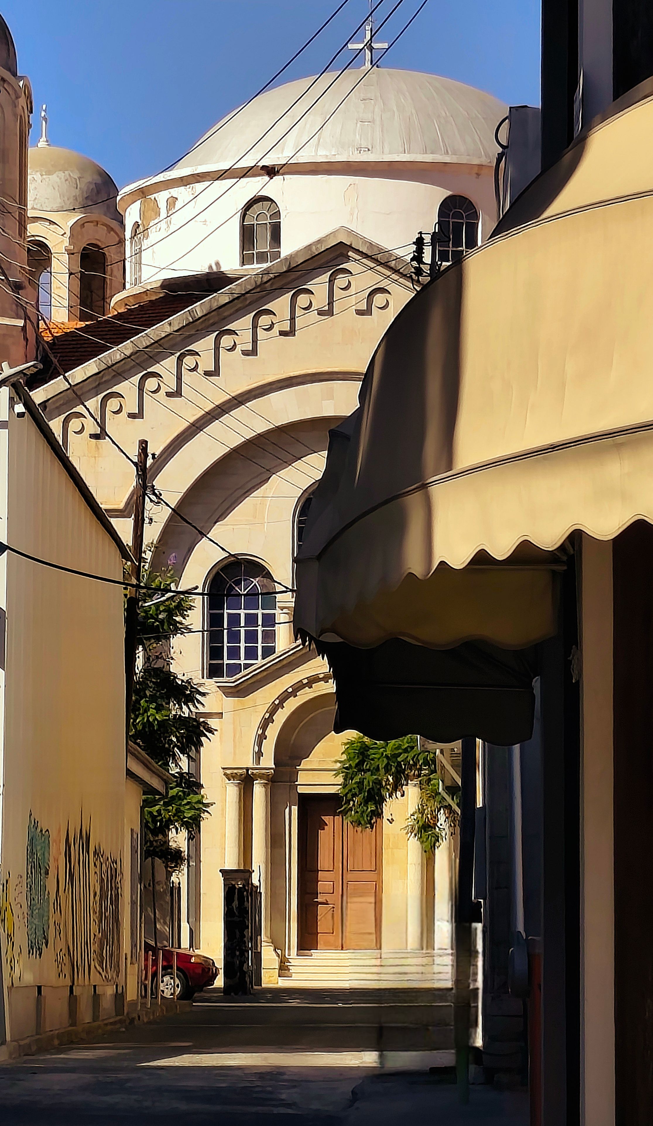 Historic Church in Limassol Cyprus Street View · Free Stock Photo