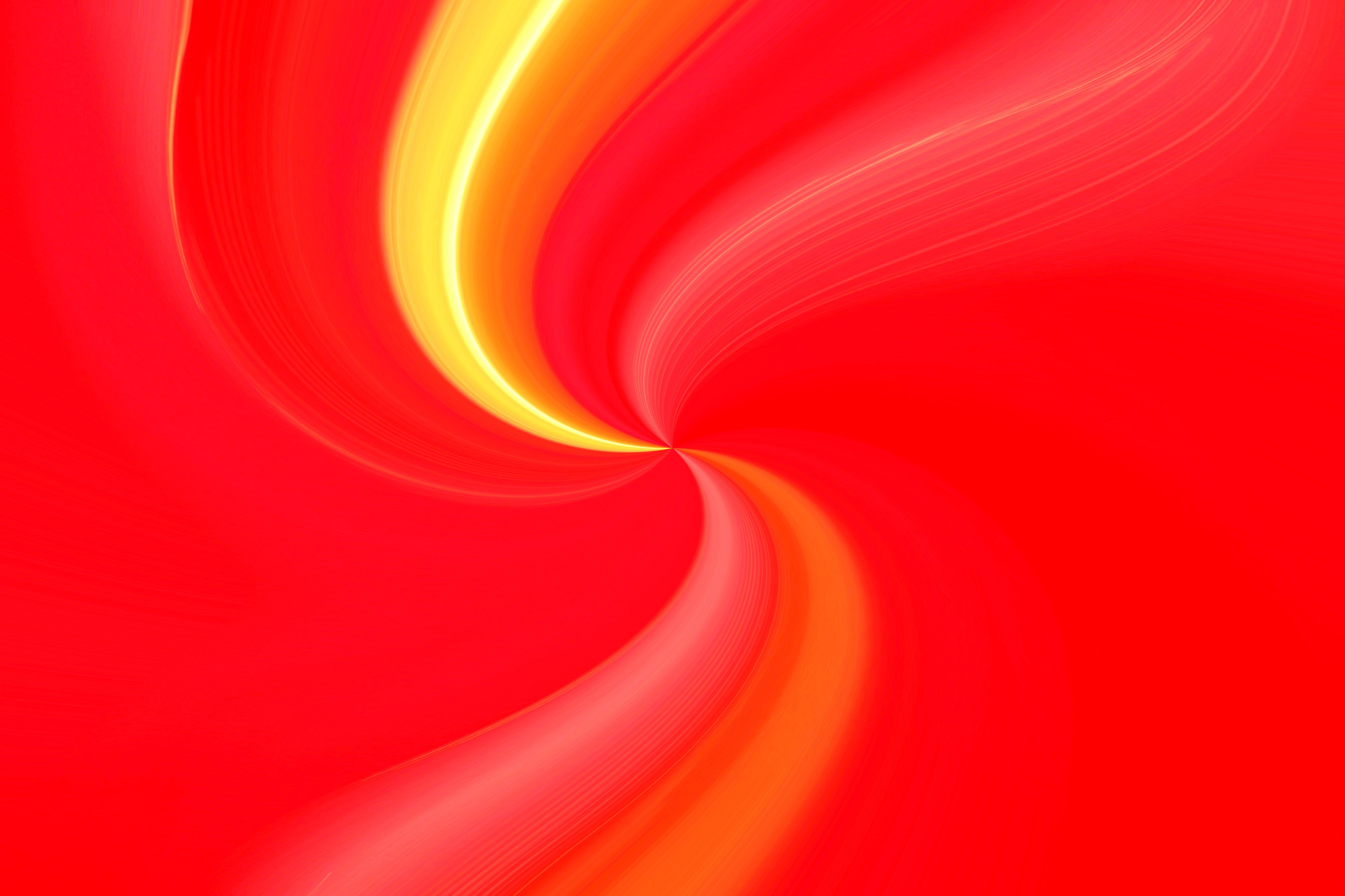 Vibrant Abstract Red and Yellow Swirl Artwork · Free Stock Photo