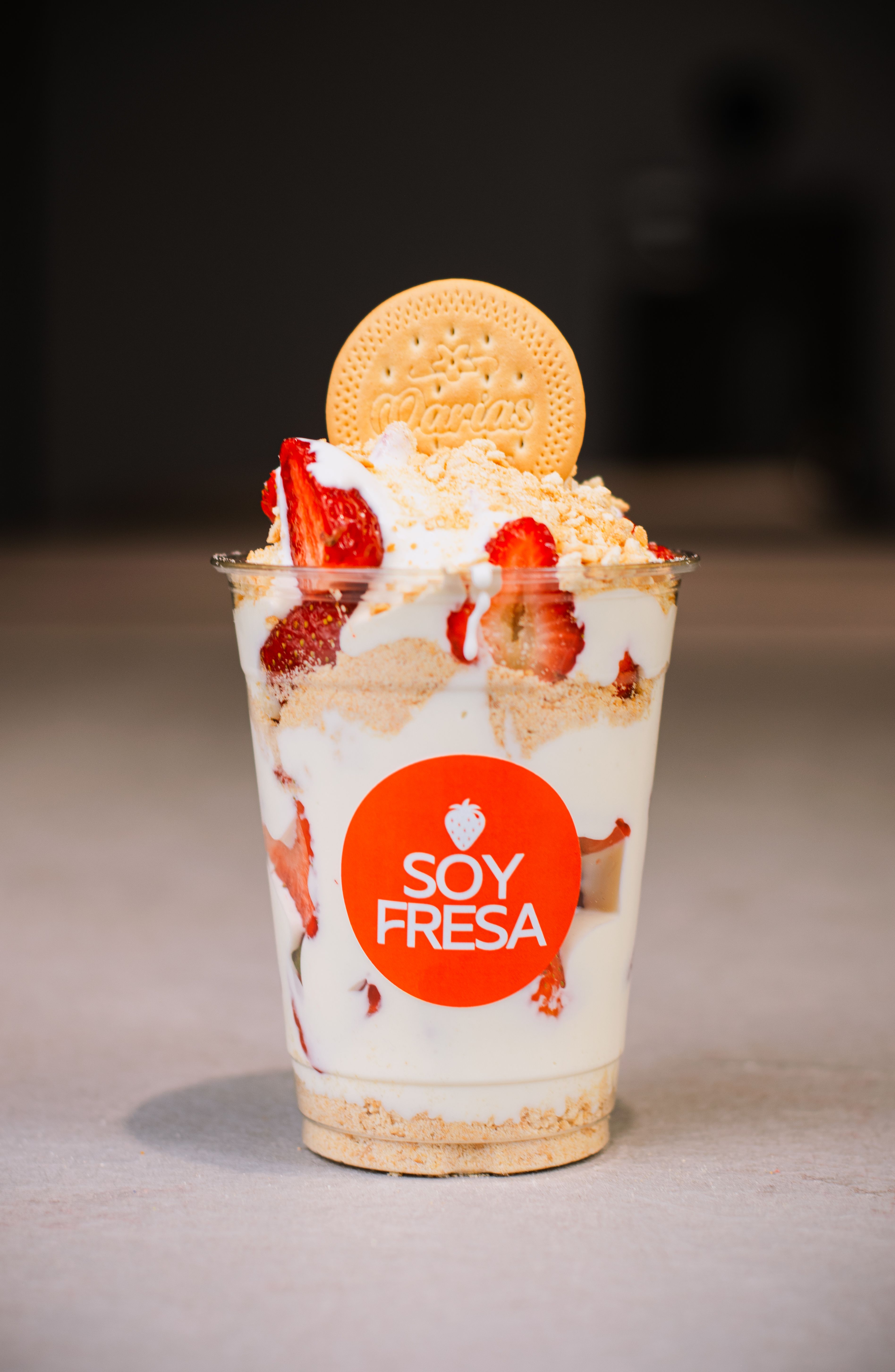 Delicious Strawberry Parfait with Cookies · Free Stock Photo