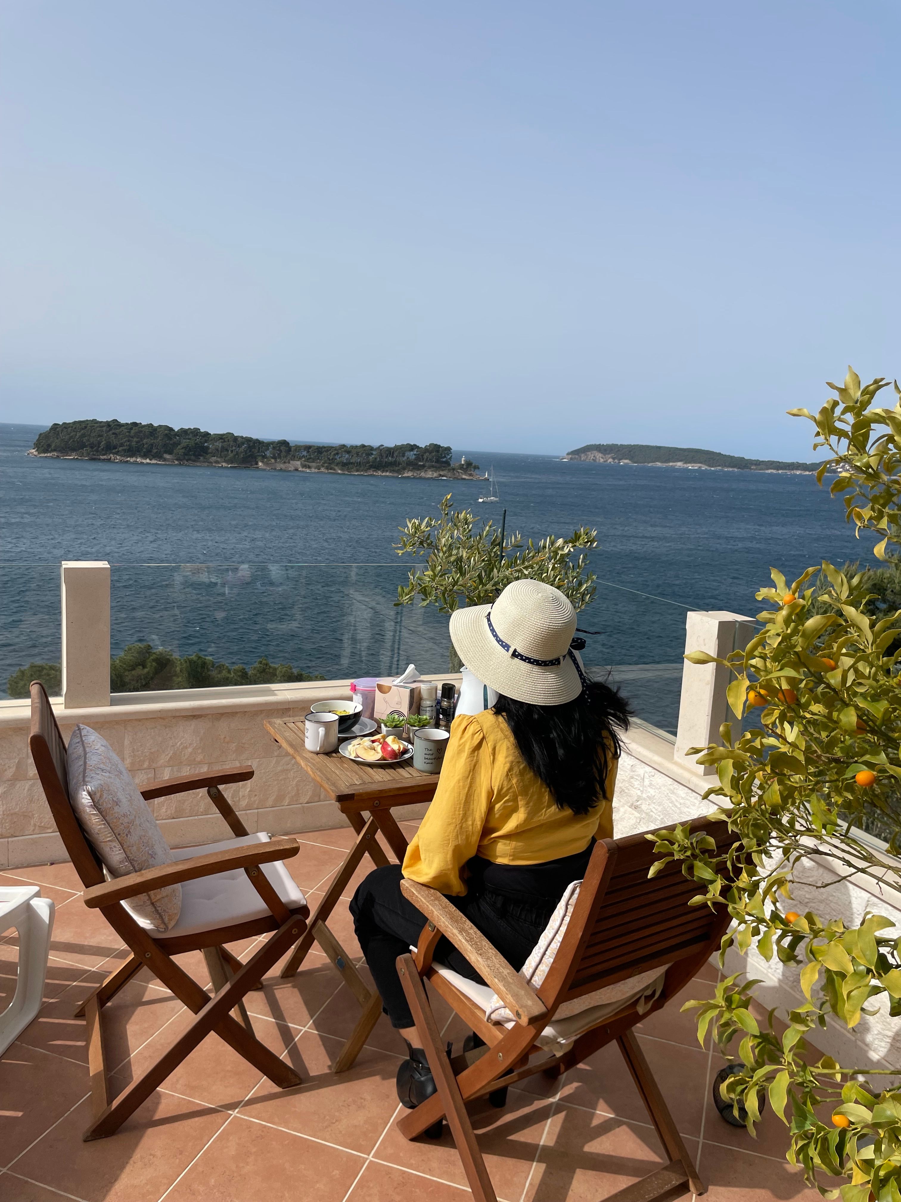Relaxing Seaside Breakfast in Dubrovnik · Free Stock Photo