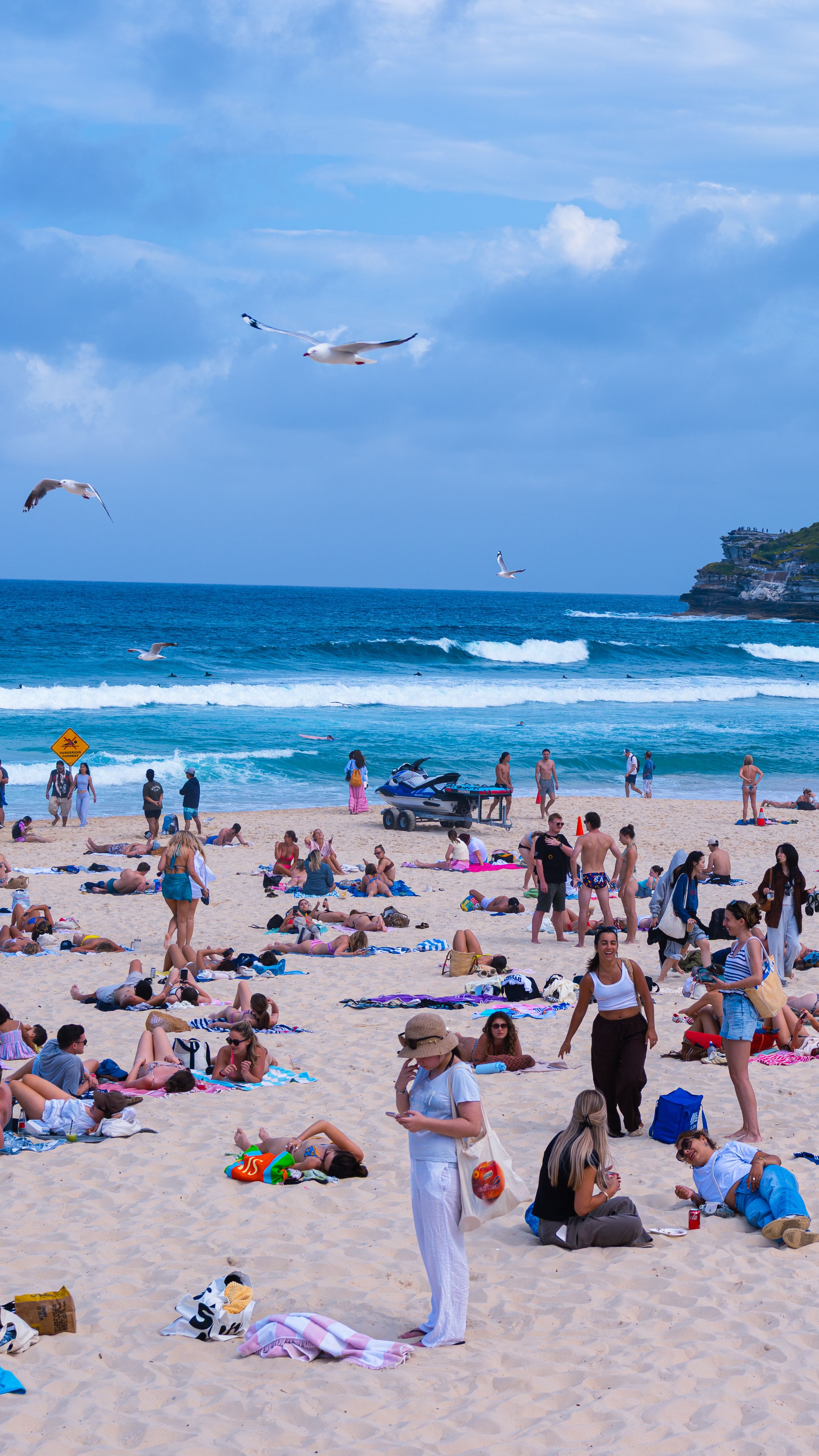 Crowded Bondi Beach on a Sunny Day in Sydney · Free Stock Photo