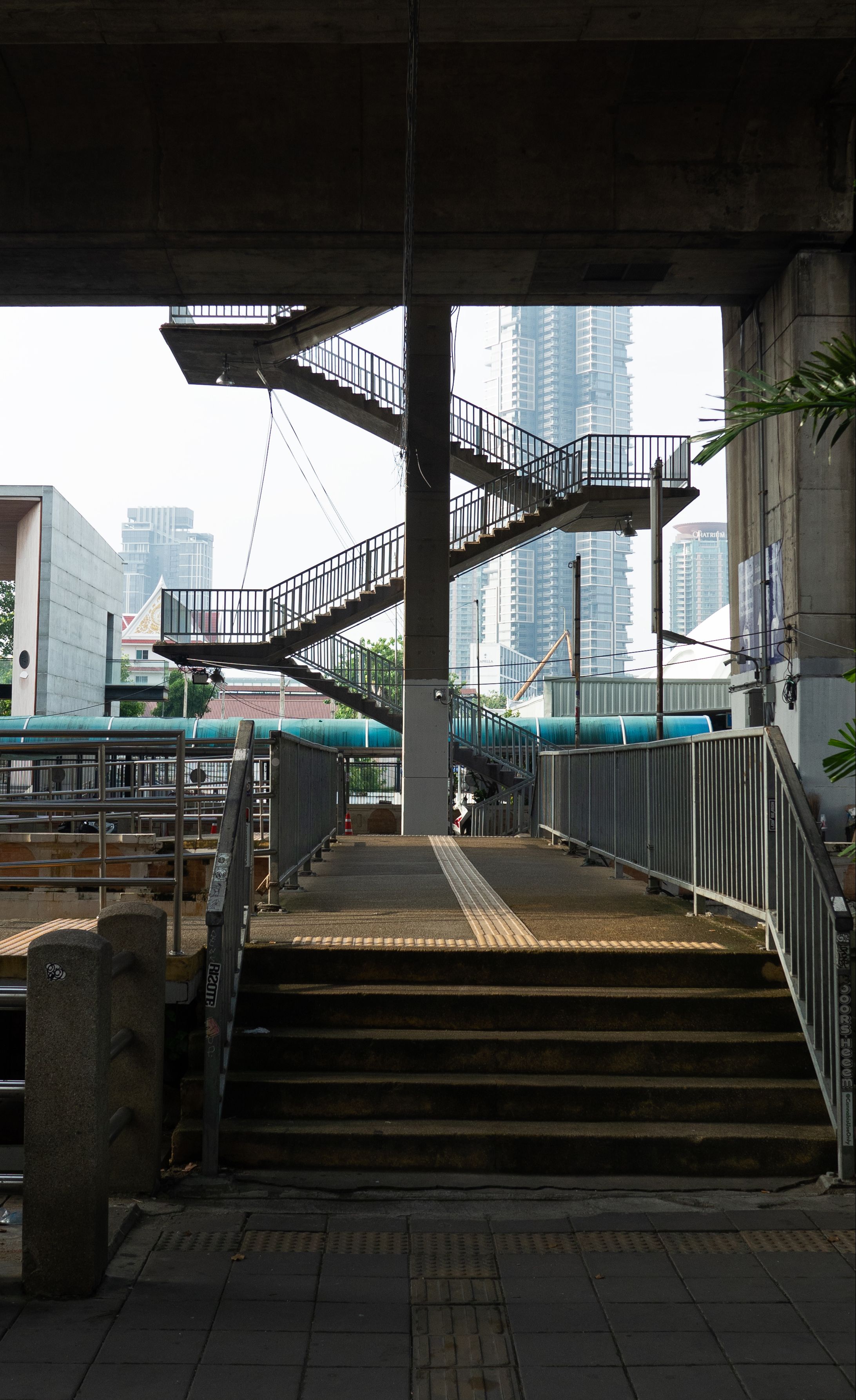 Urban Staircase with Modern Architecture in View · Free Stock Photo