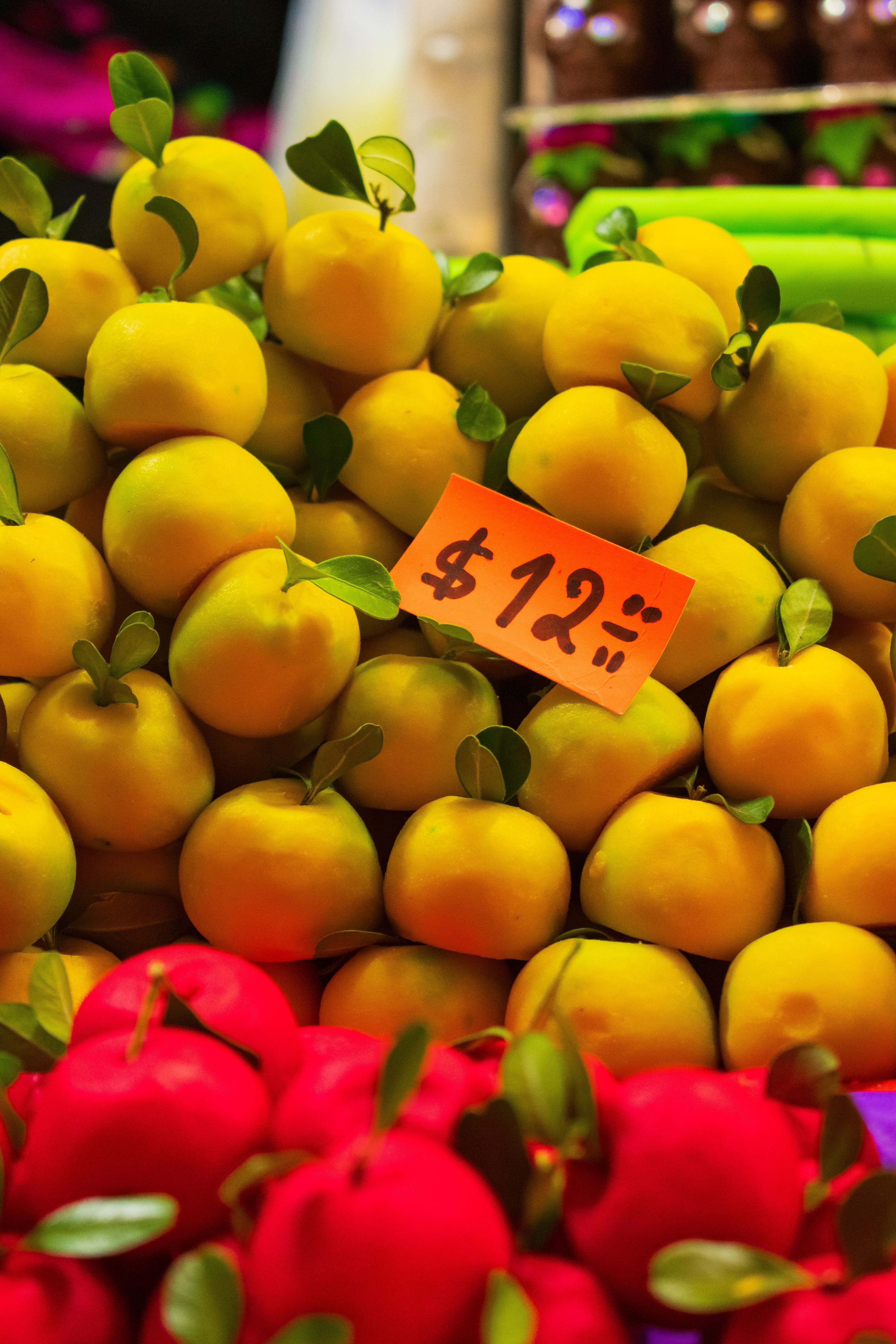 Vibrant Mexican Market Display of Candied Fruits · Free Stock Photo