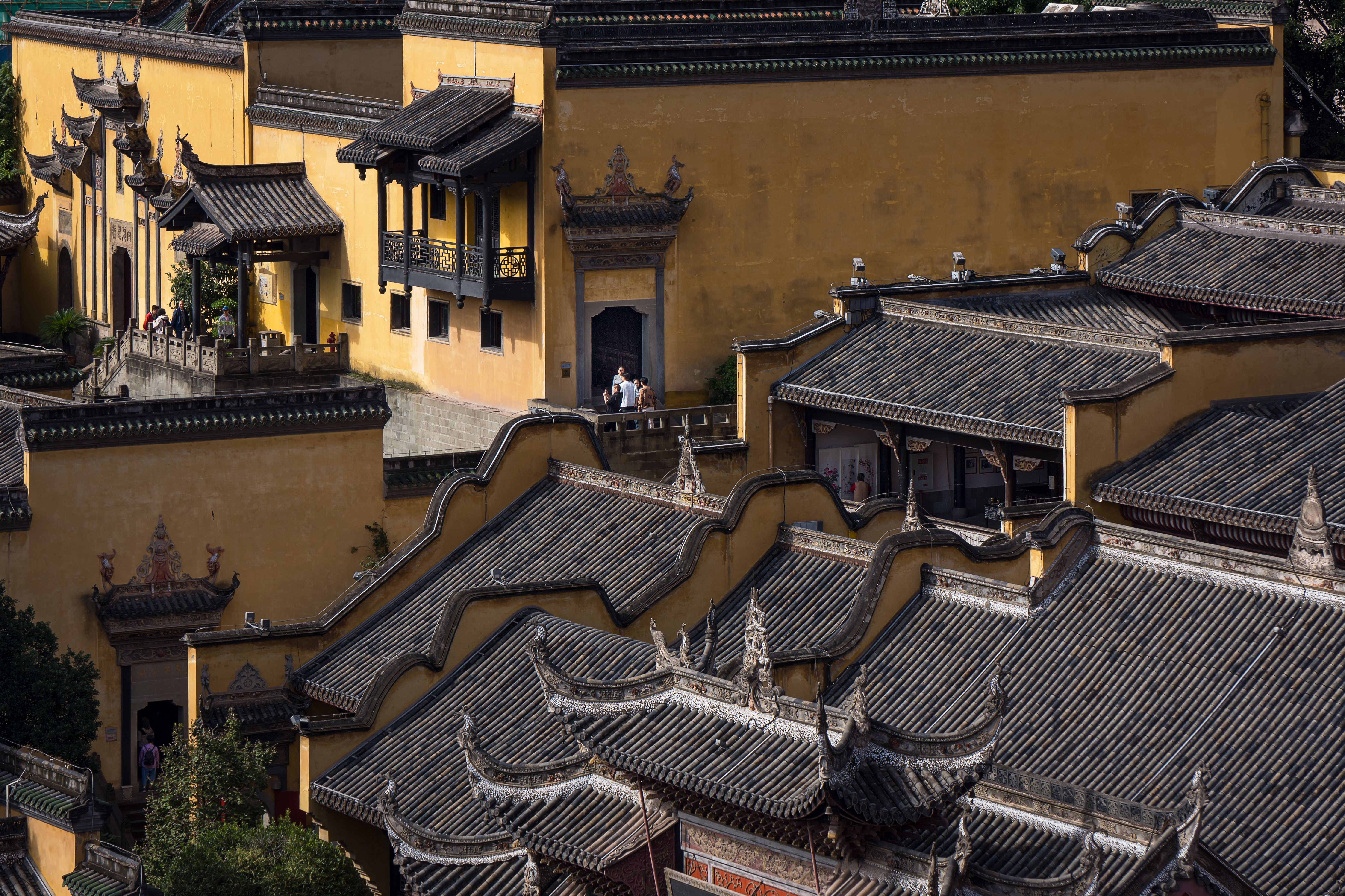 Aerial View of Traditional Asian Architecture · Free Stock Photo