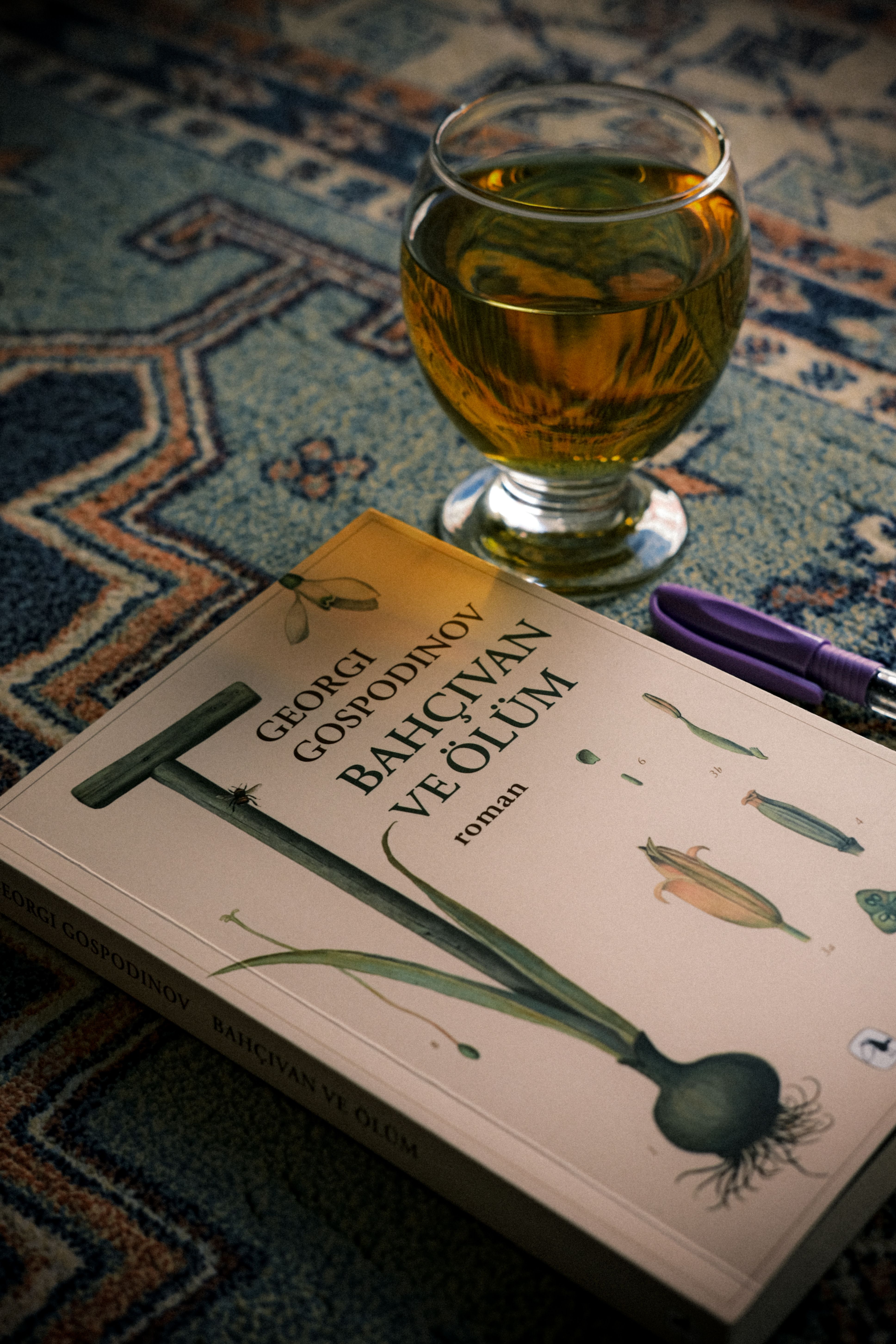 Cozy Reading Setup with Tea and Book · Free Stock Photo