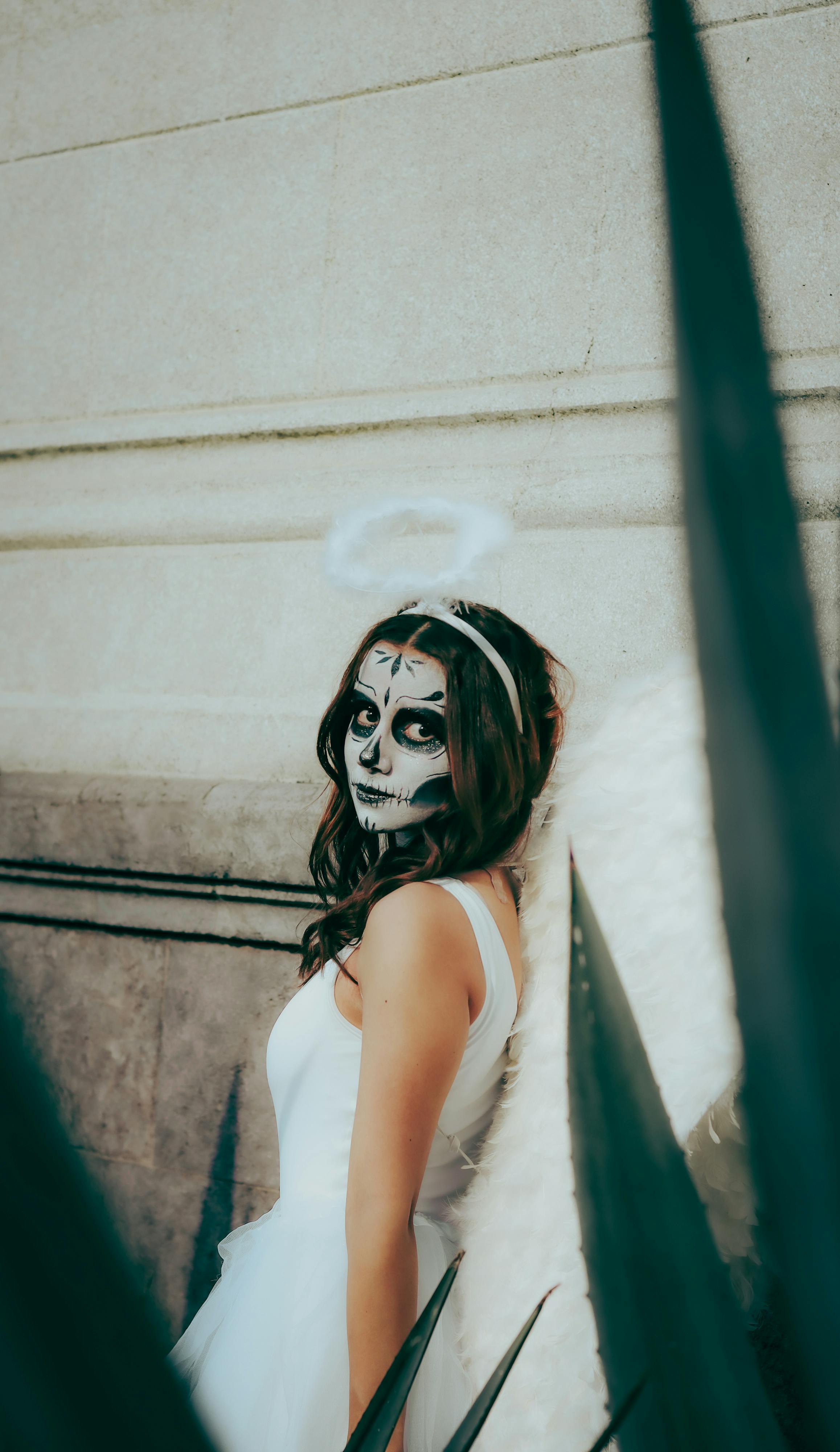Day of the Dead Angel Costume Photography · Free Stock Photo
