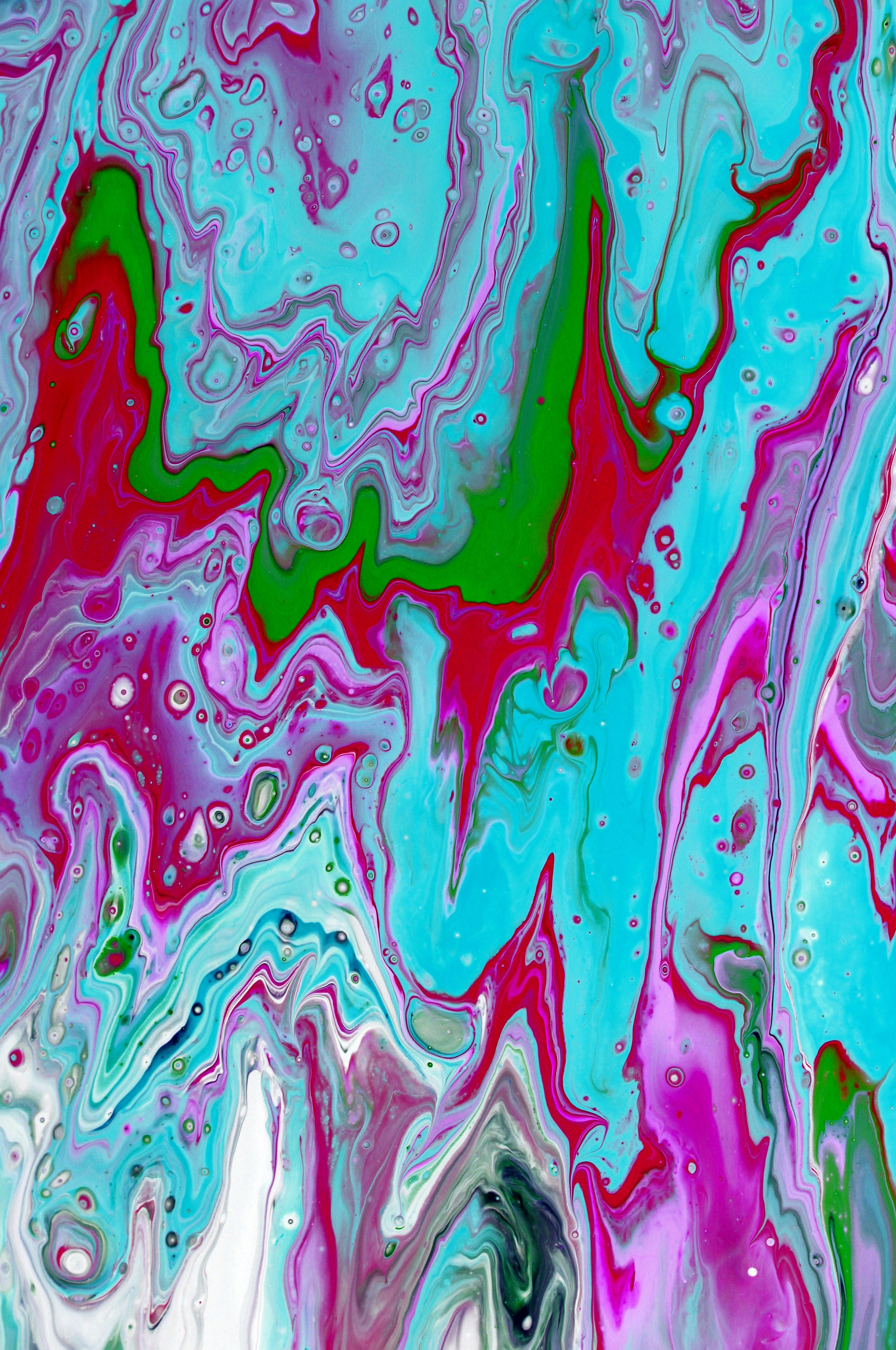 Vibrant Abstract Paint Swirl Art Design · Free Stock Photo