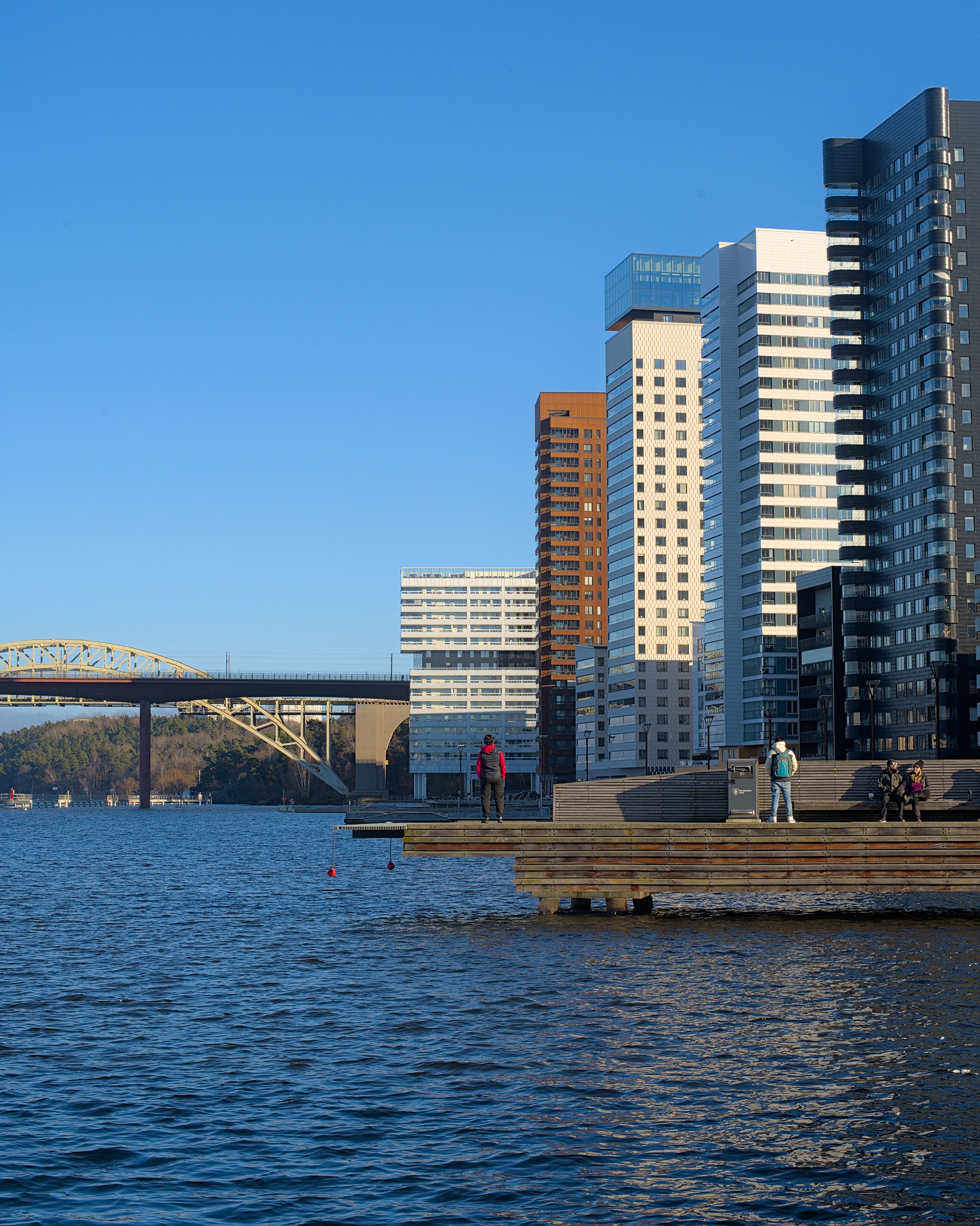 Modern Riverside Architecture in Stockholm · Free Stock Photo