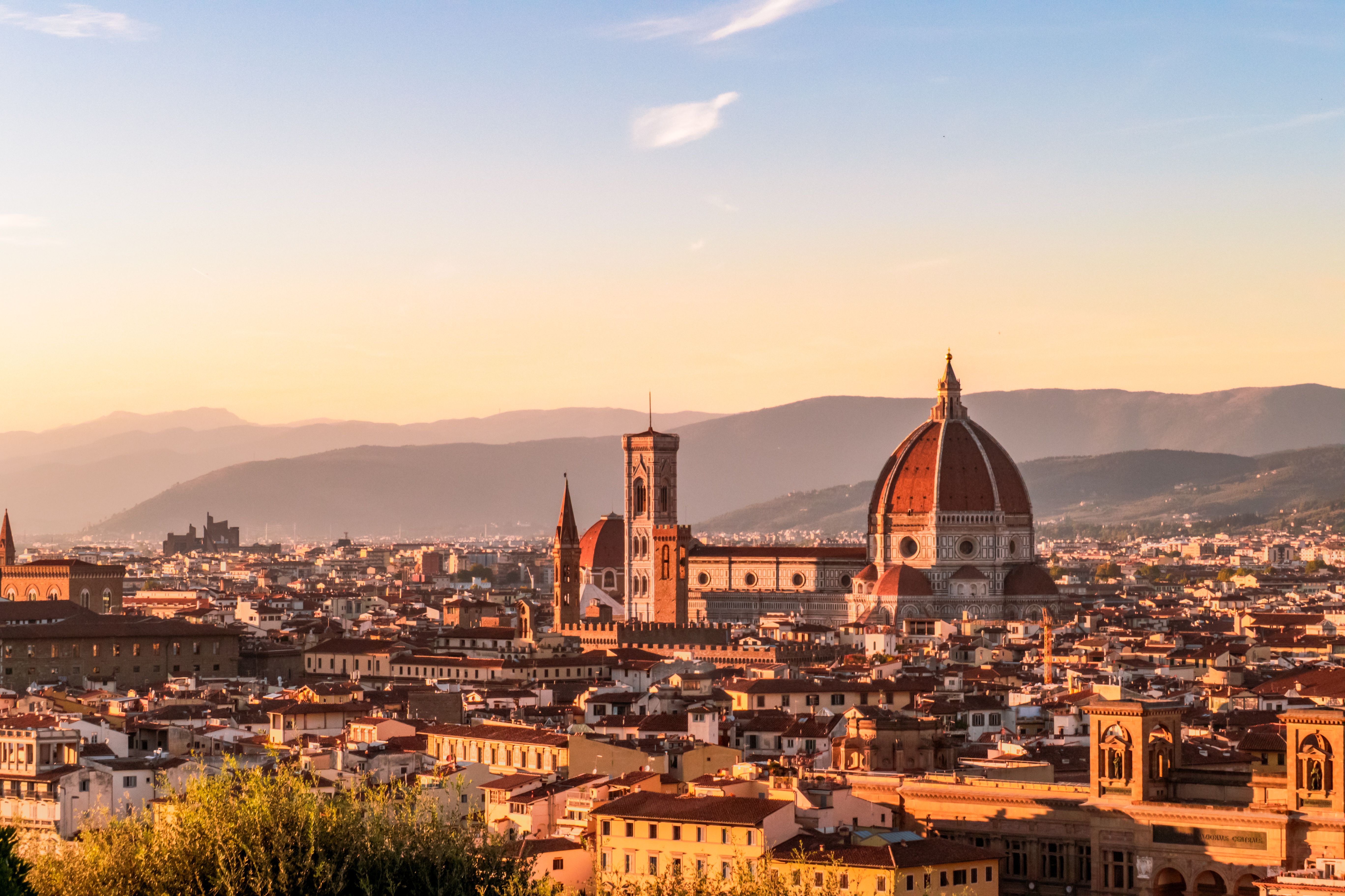 Stunning Sunset View of Florence Skyline · Free Stock Photo