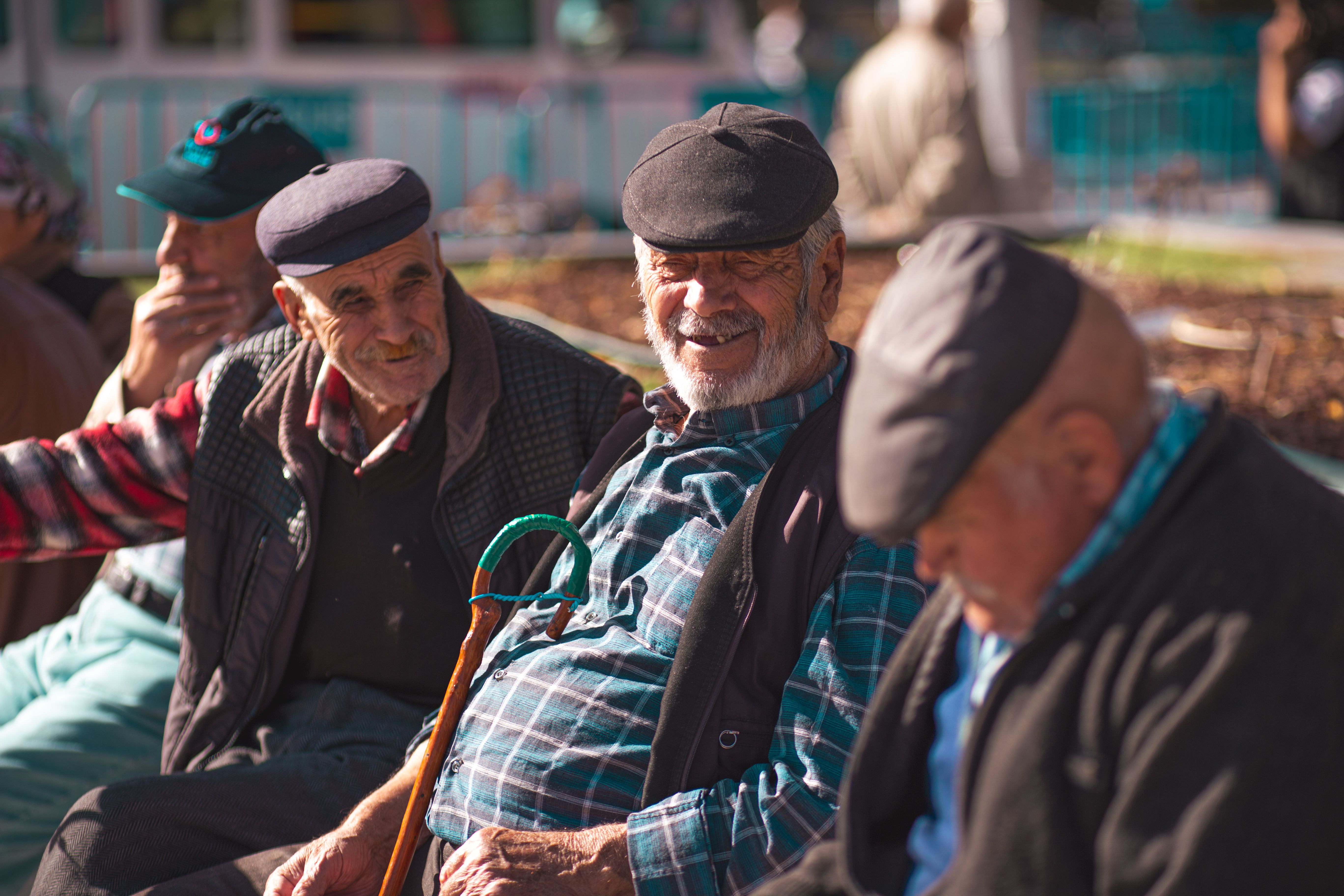 Elderly Men Enjoy Leisure Time Outdoors · Free Stock Photo